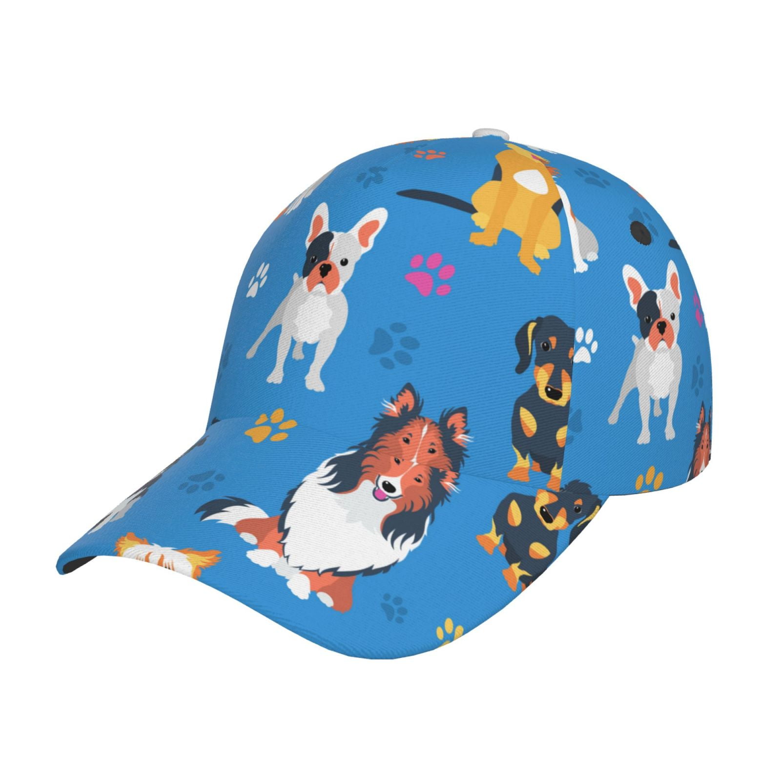 Fotbe Cute Dogs Baseball Cap, Cute Dogs Print Dad Hat,Outdoor Hat ...