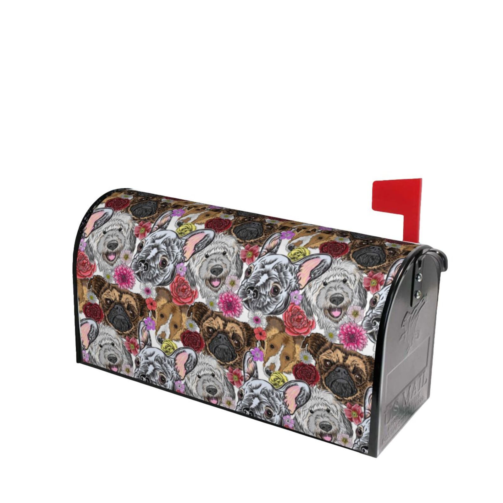 Fotbe Cute Dogs Puppy1 Mailbox Covers Post Letter Box Cover Garden ...