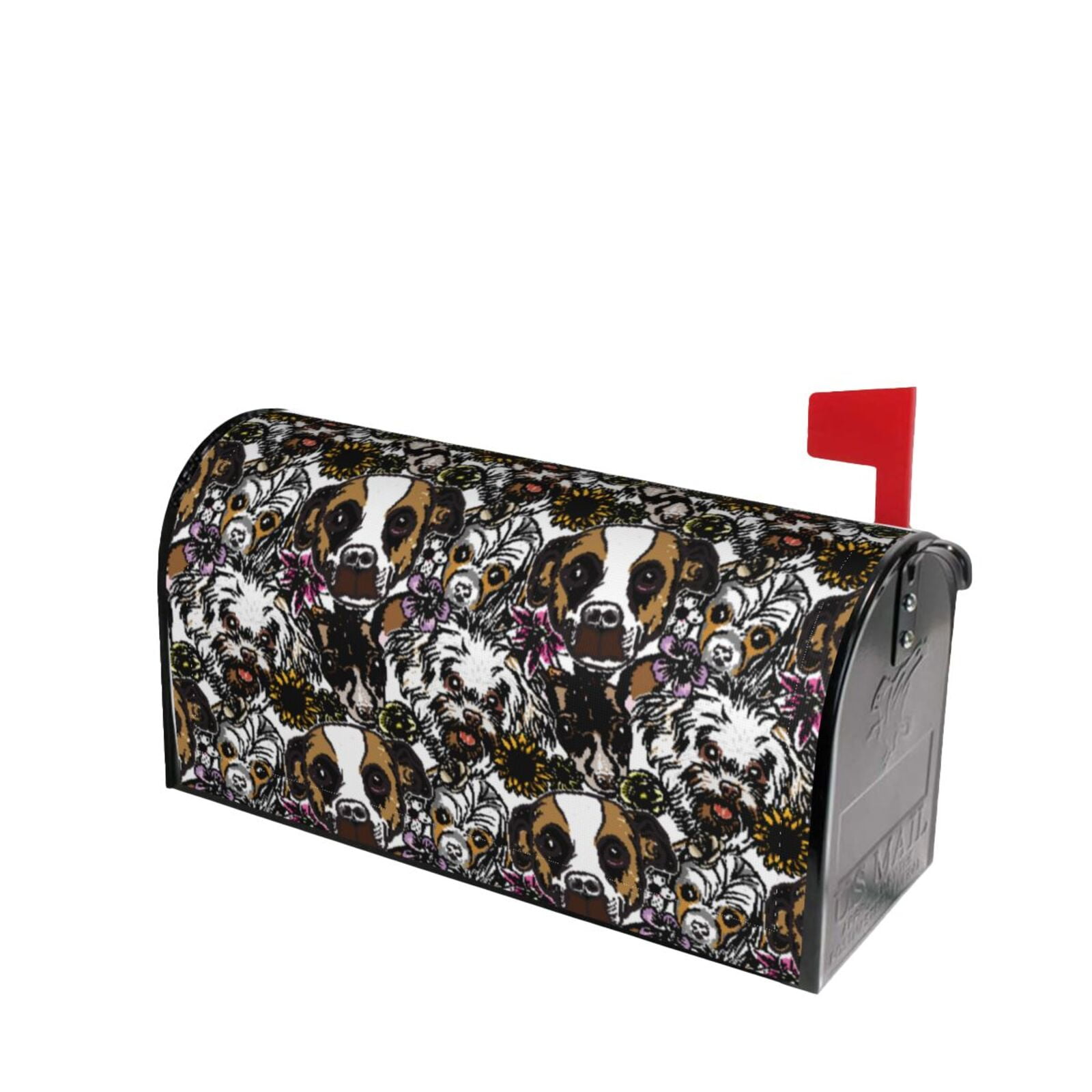 Fotbe Cute Dogs Puppy2 Mailbox Covers Post Letter Box Cover Garden ...