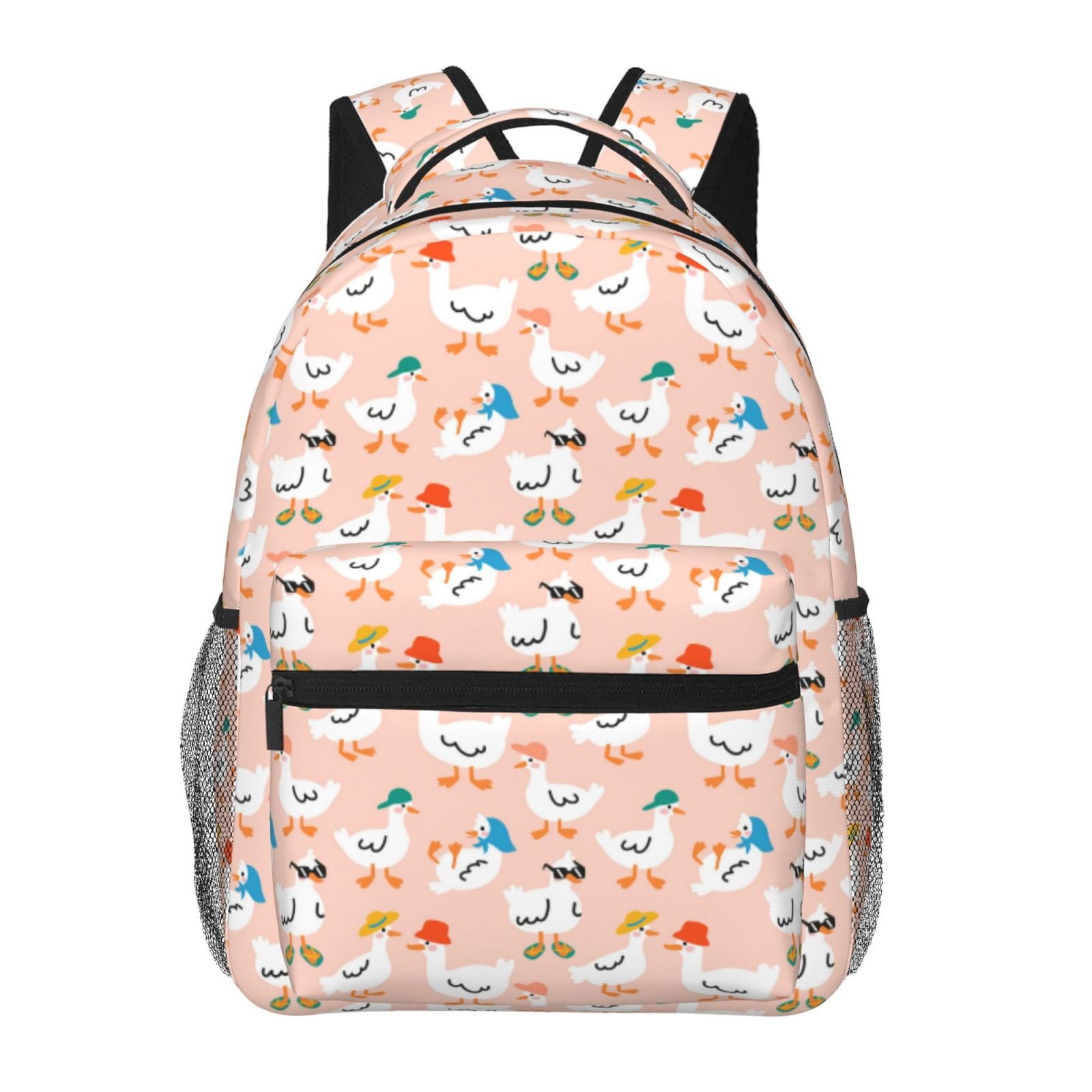 Fotbe Cute Ducks In Hats Pattern Casual Backpack for School, Travel ...