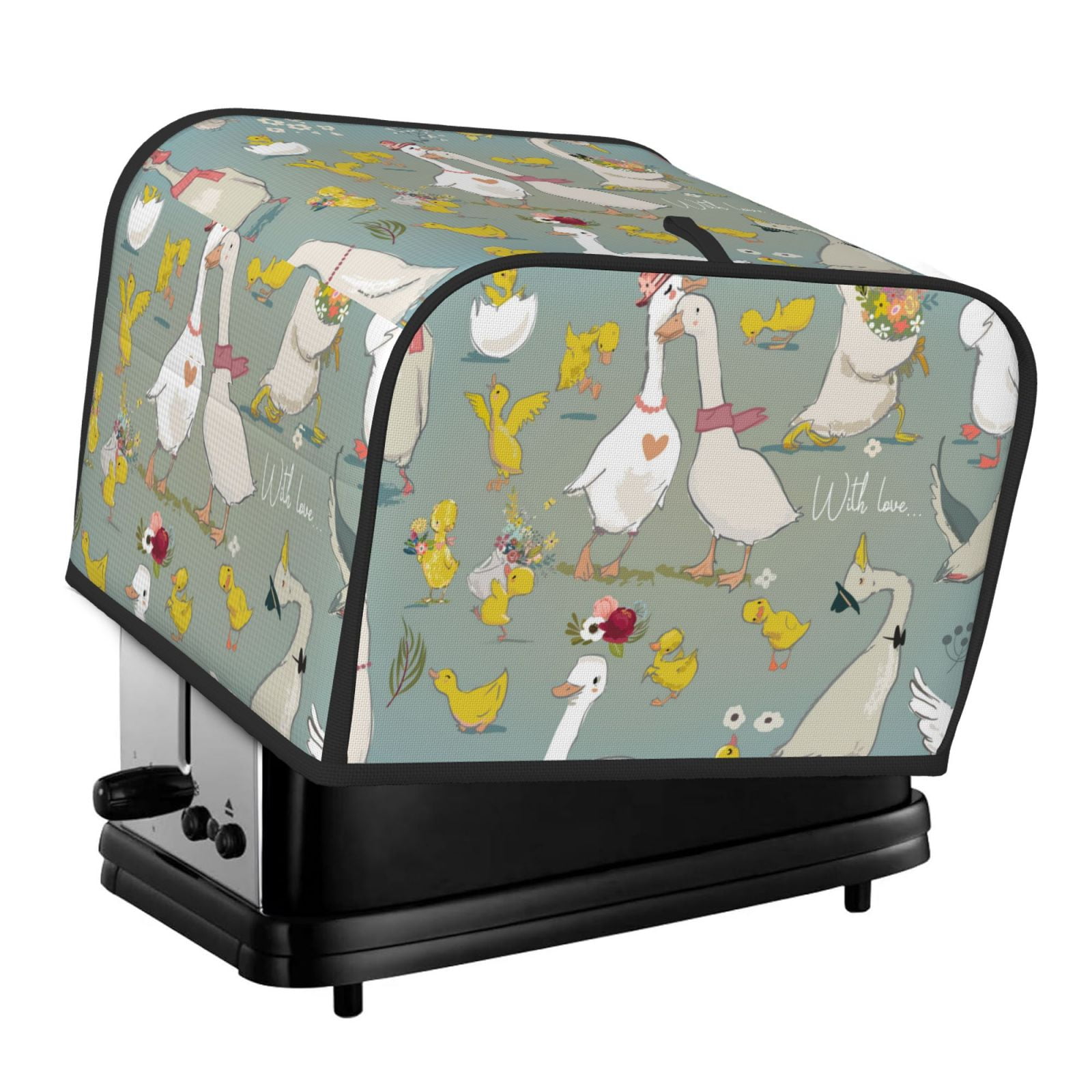 Fotbe Cute Farm Birds for Four Slice Toaster Cover, Fingerprint ...