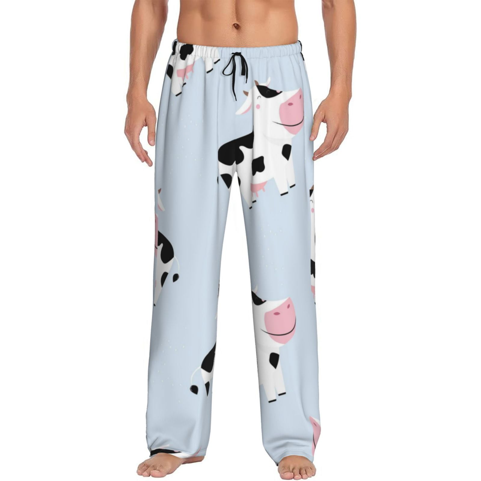 Fotbe Cute Farm Cow Men's Pajama Pants,Sleepwear Pants,Pj Bottoms ...