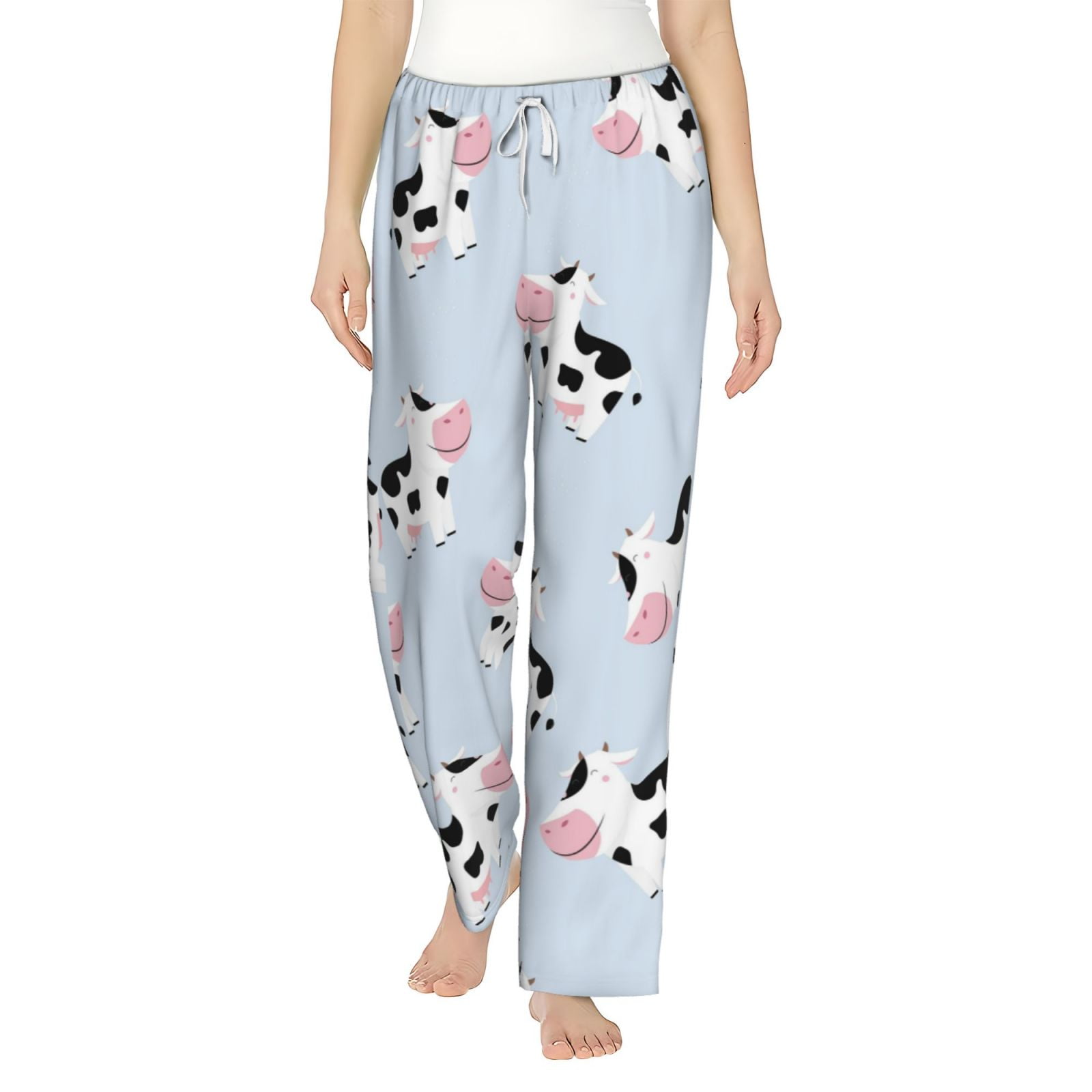 Fotbe Cute Farm Cow Women's Pajama Pants,Sleepwear Pants,Pj Bottoms ...
