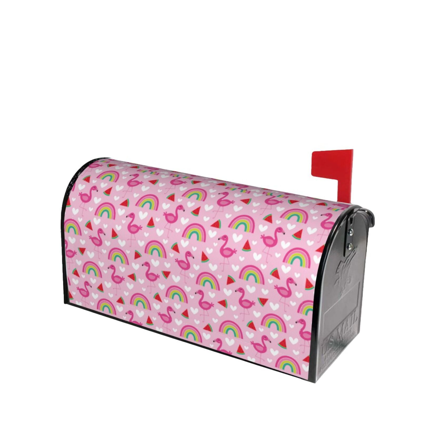 Fotbe Cute Flamingo Mailbox Covers Post Letter Box Cover Garden Decor ...