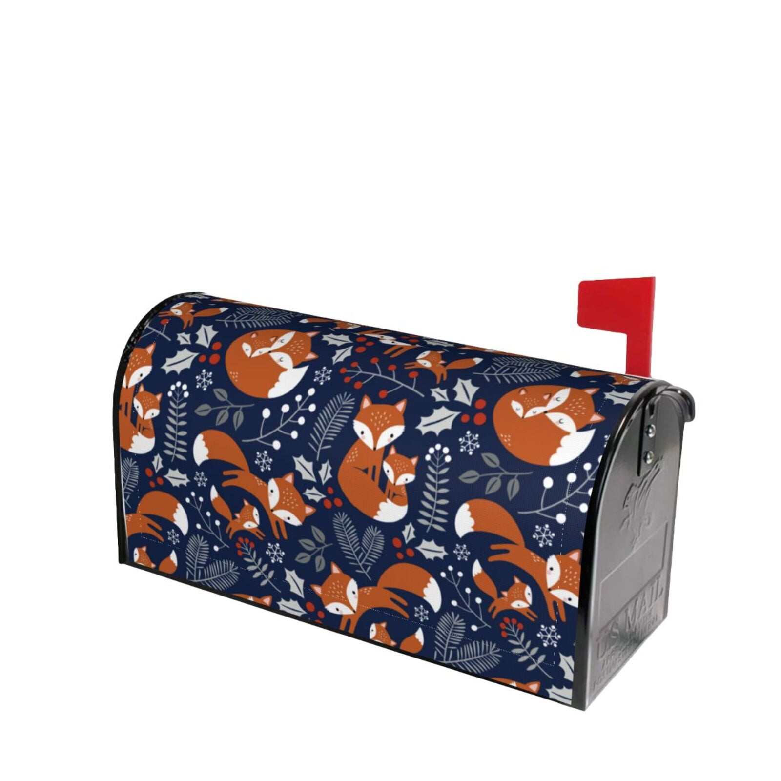 Fotbe Cute Foxes Mailbox Covers Post Letter Box Cover Garden Decor ...