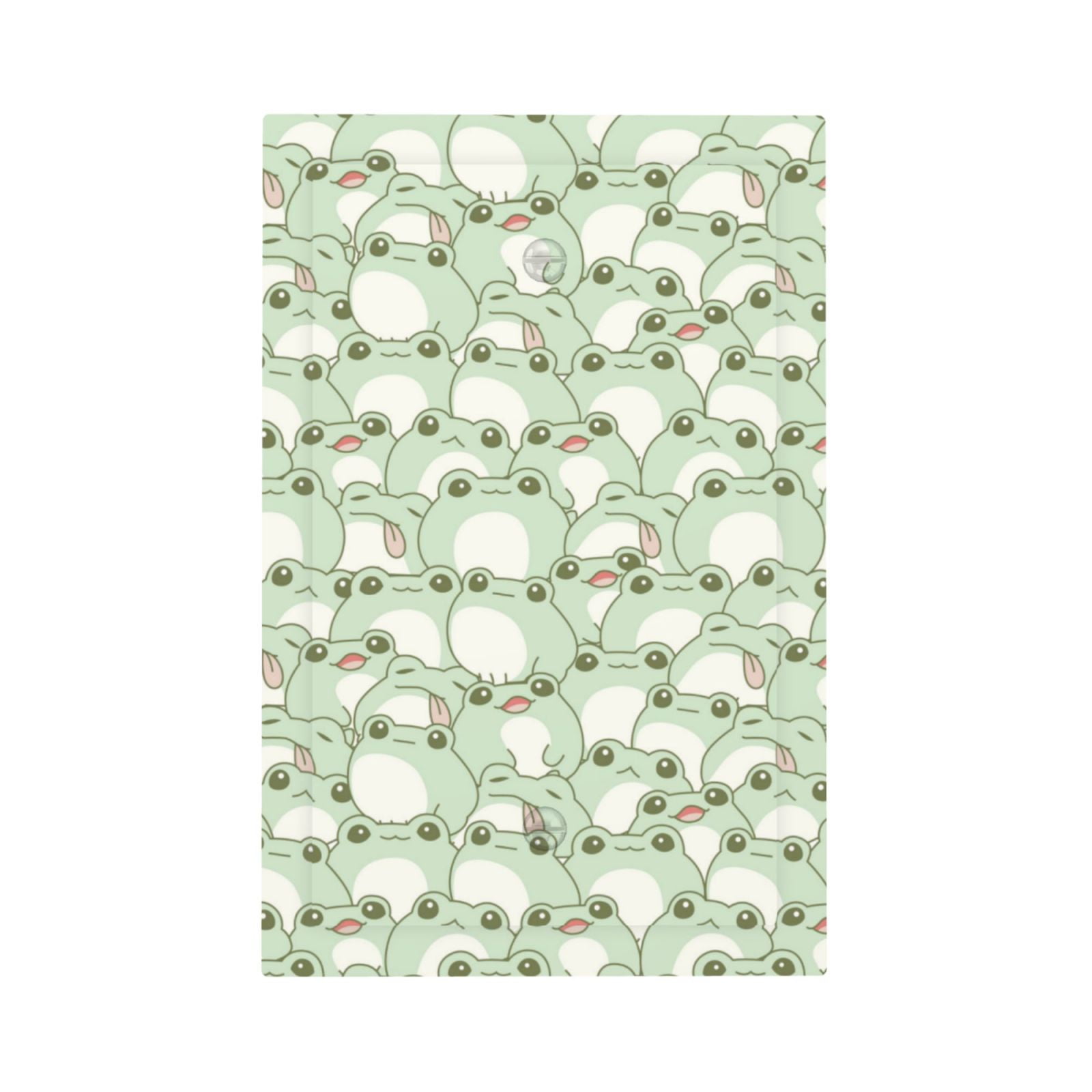 Fotbe Cute Frog Print Duplex Receptacle Wall Plate, 1-Gang 5.0" x3.0 ...