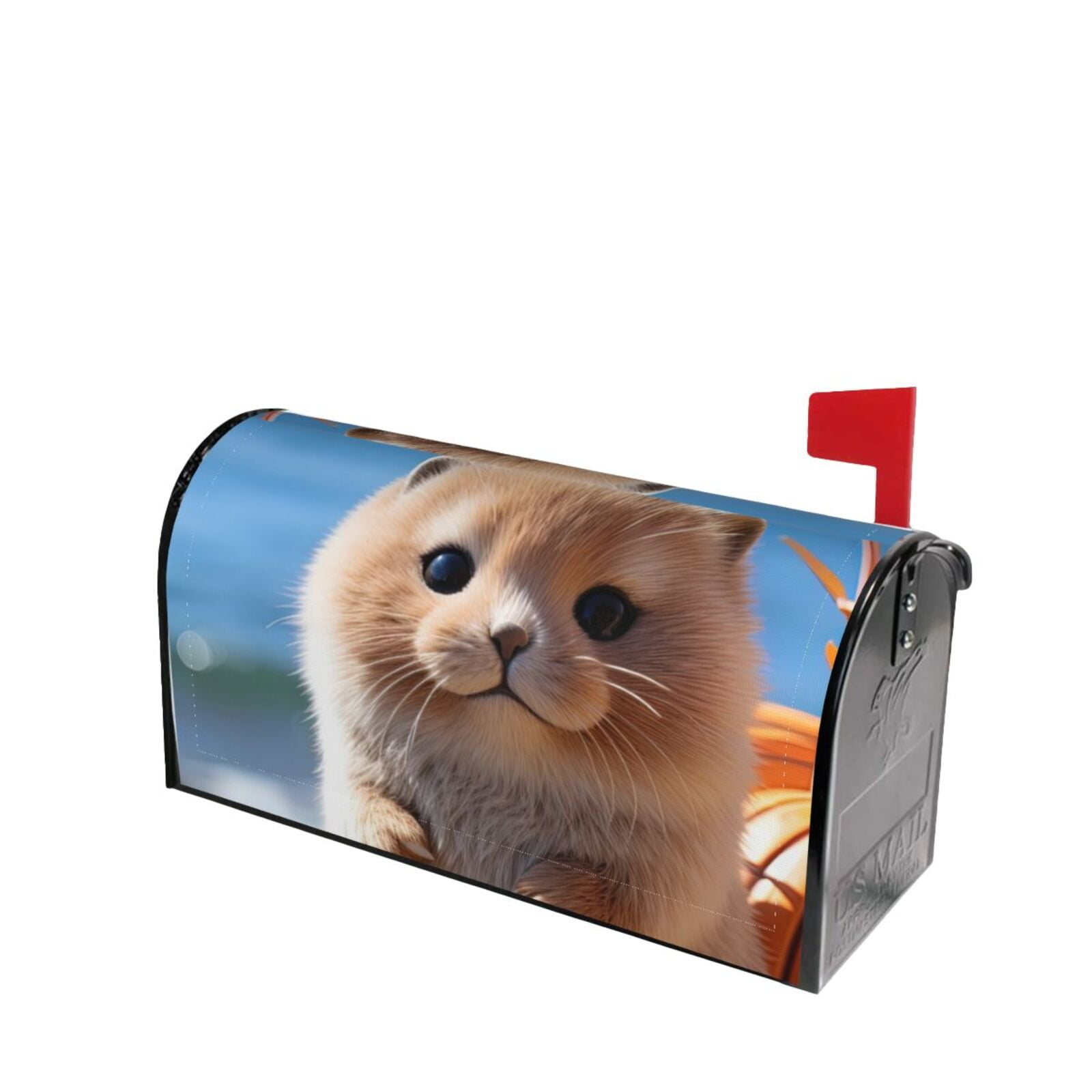 Fotbe Cute Guinea Pig Sea Mailbox Covers Post Letter Box Cover Garden ...