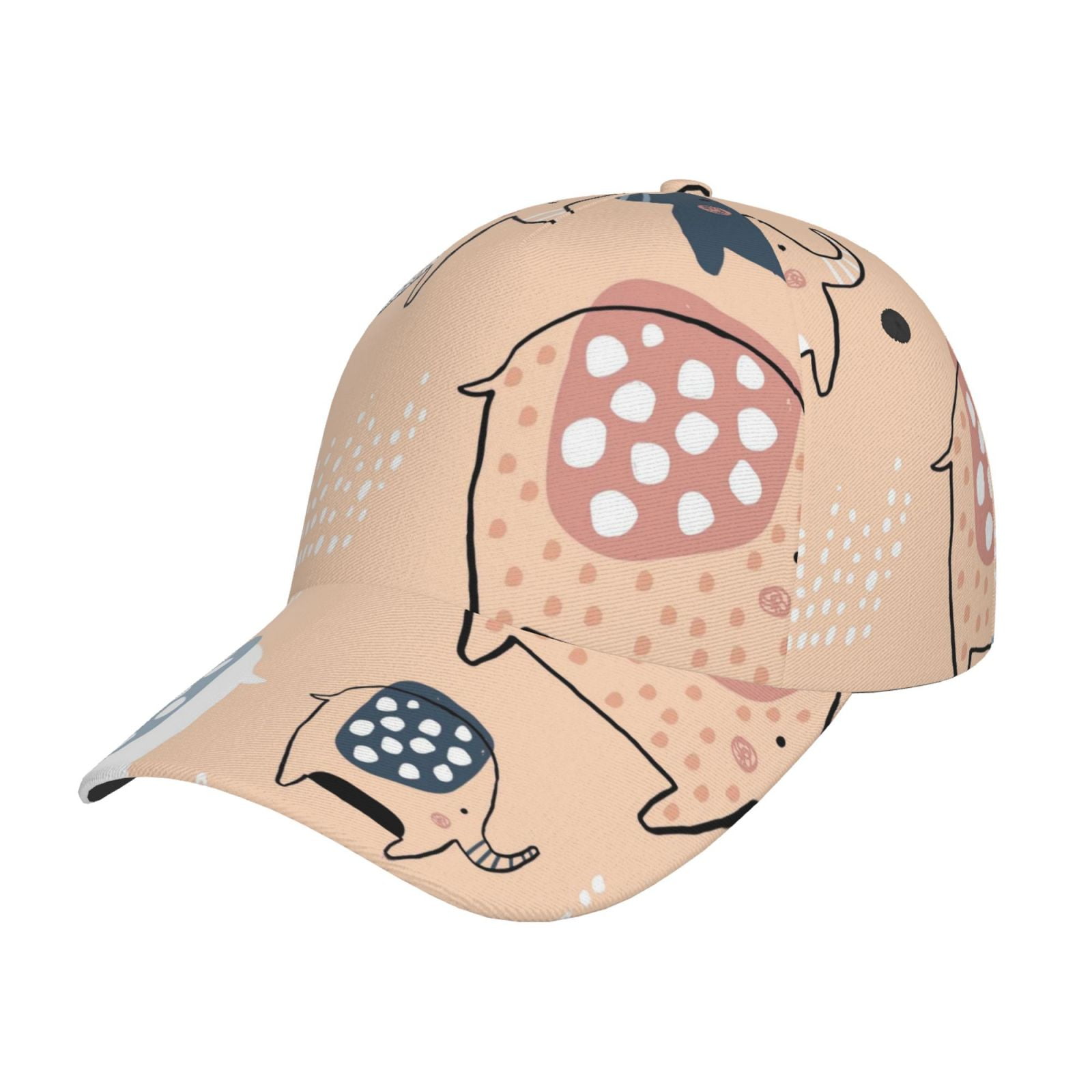 Fotbe Cute Ink Drawn Elephants Baseball Cap, Cute Ink Drawn Elephants ...