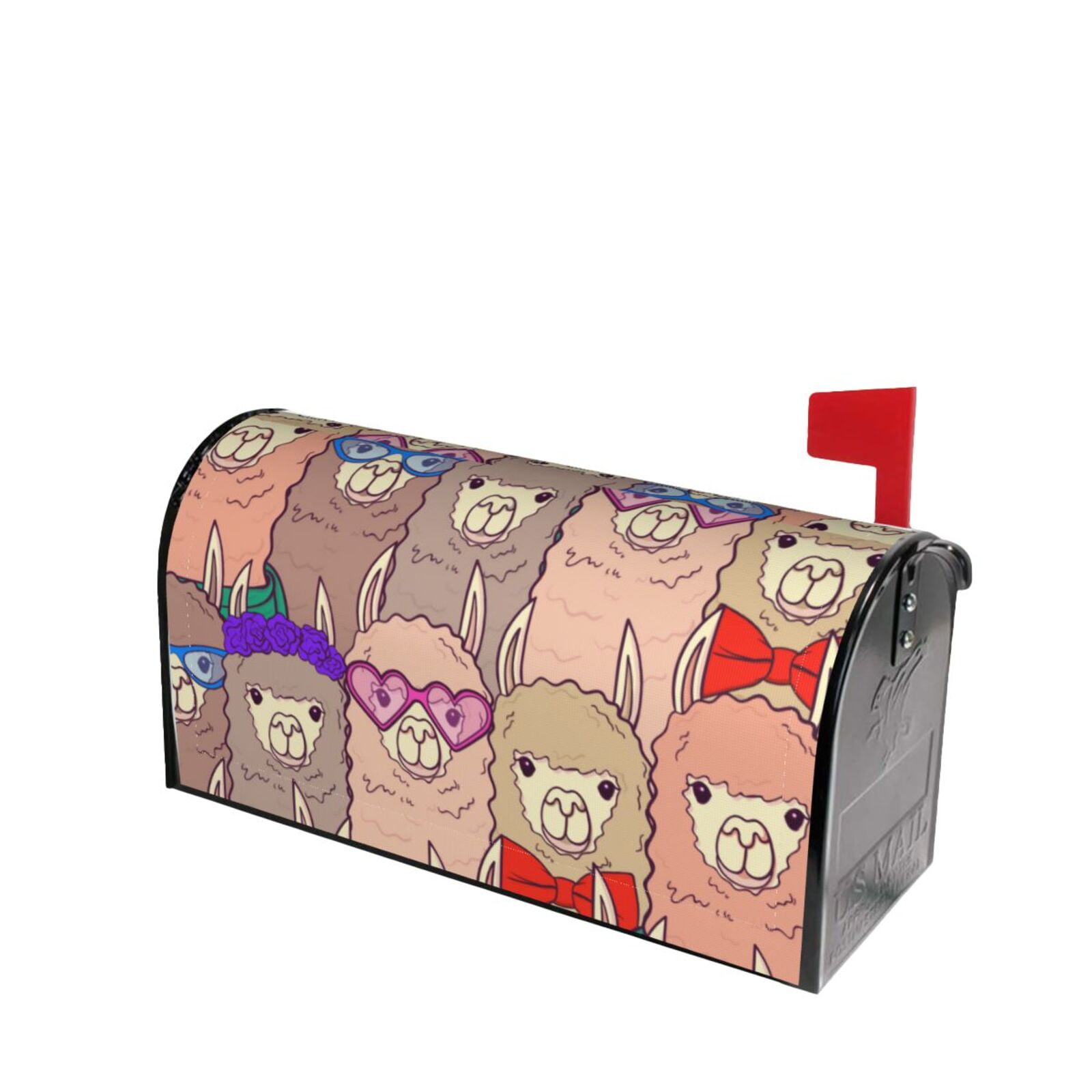 Fotbe Cute Lamas Mailbox Covers Post Letter Box Cover Garden Decor ...