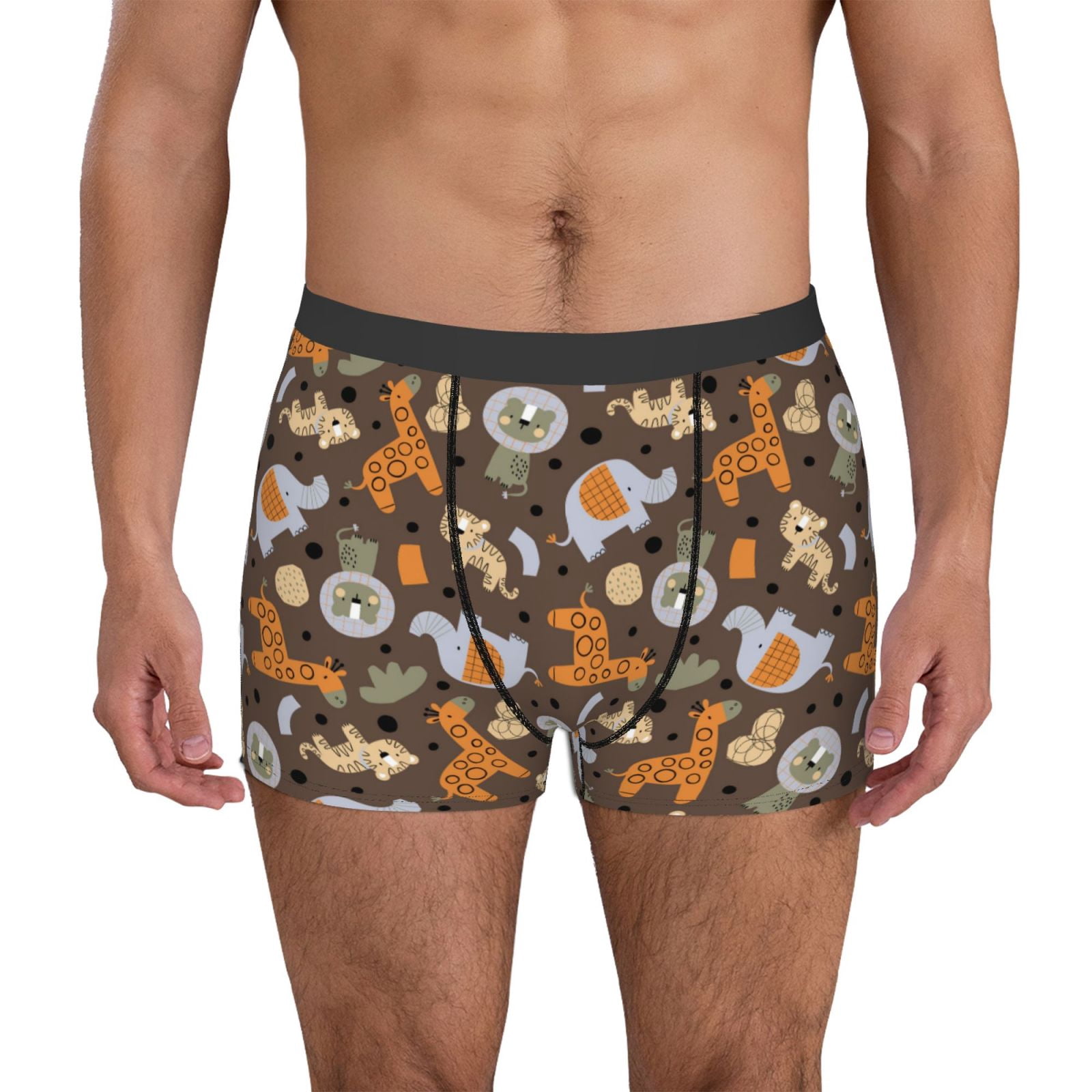 Fotbe Cute Lion Tiger Men’s Total Support Pouch Boxer Briefs, X-Temp ...