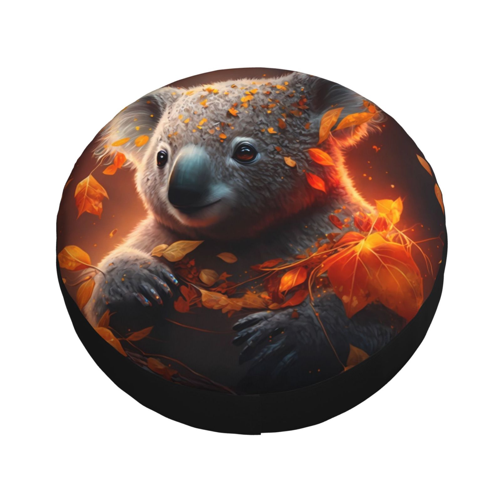 Fotbe Cute Maple Leaf Koala Spare Tire Cover Thickening Universal Fit ...