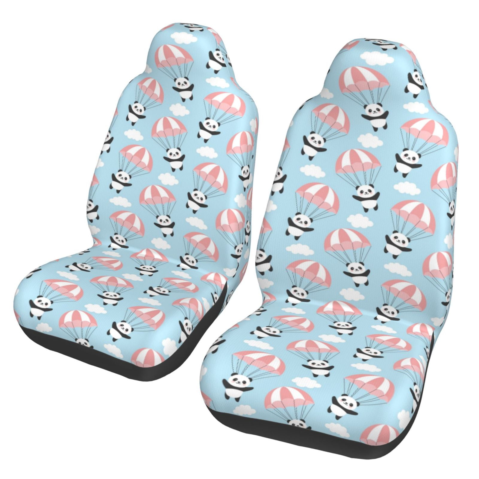 Fotbe Cute Panda Flying in the Sky Pattern Automotive Seat Covers for ...