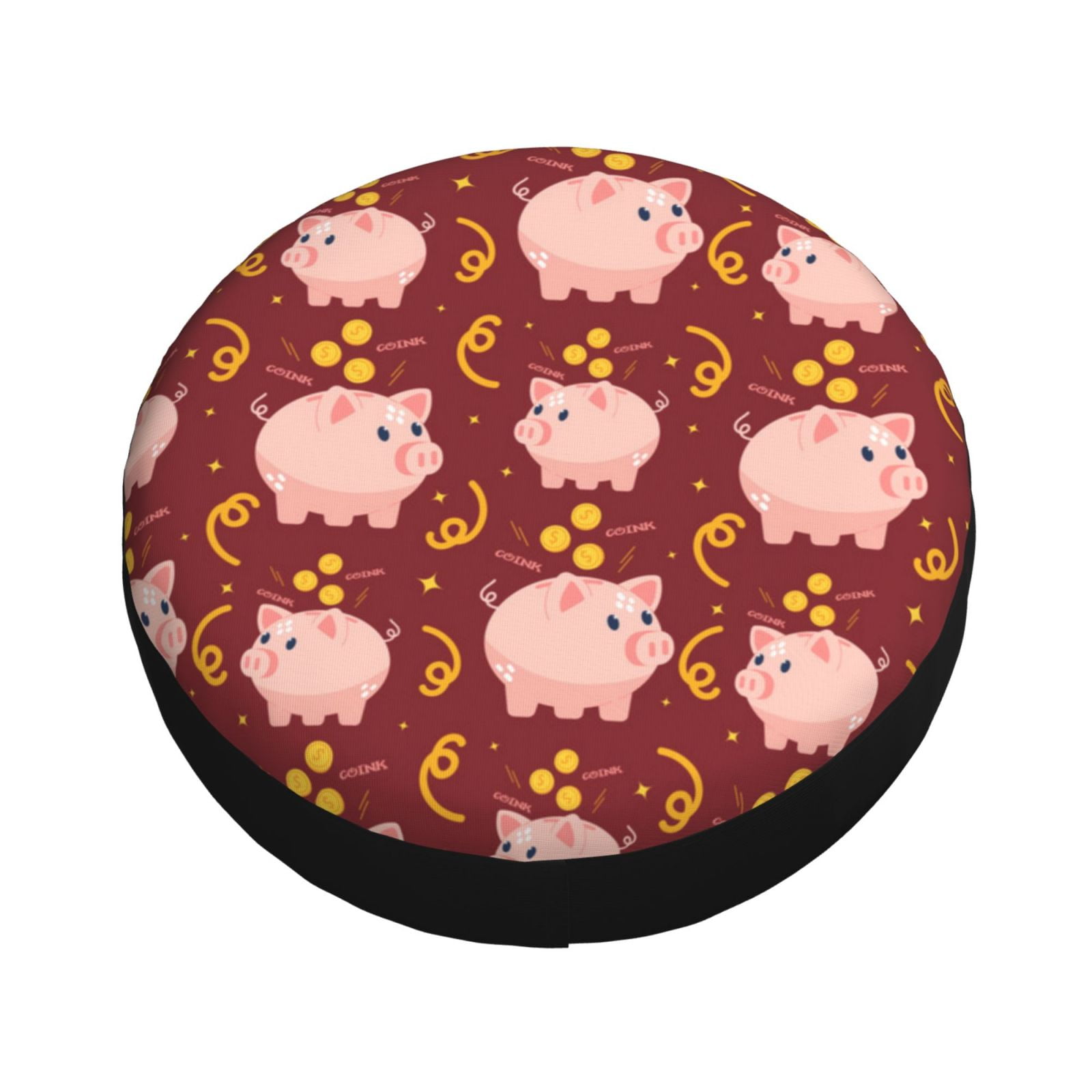 Fotbe Cute Pig with Coins Spare Tire Cover Thickening Universal Fit for ...