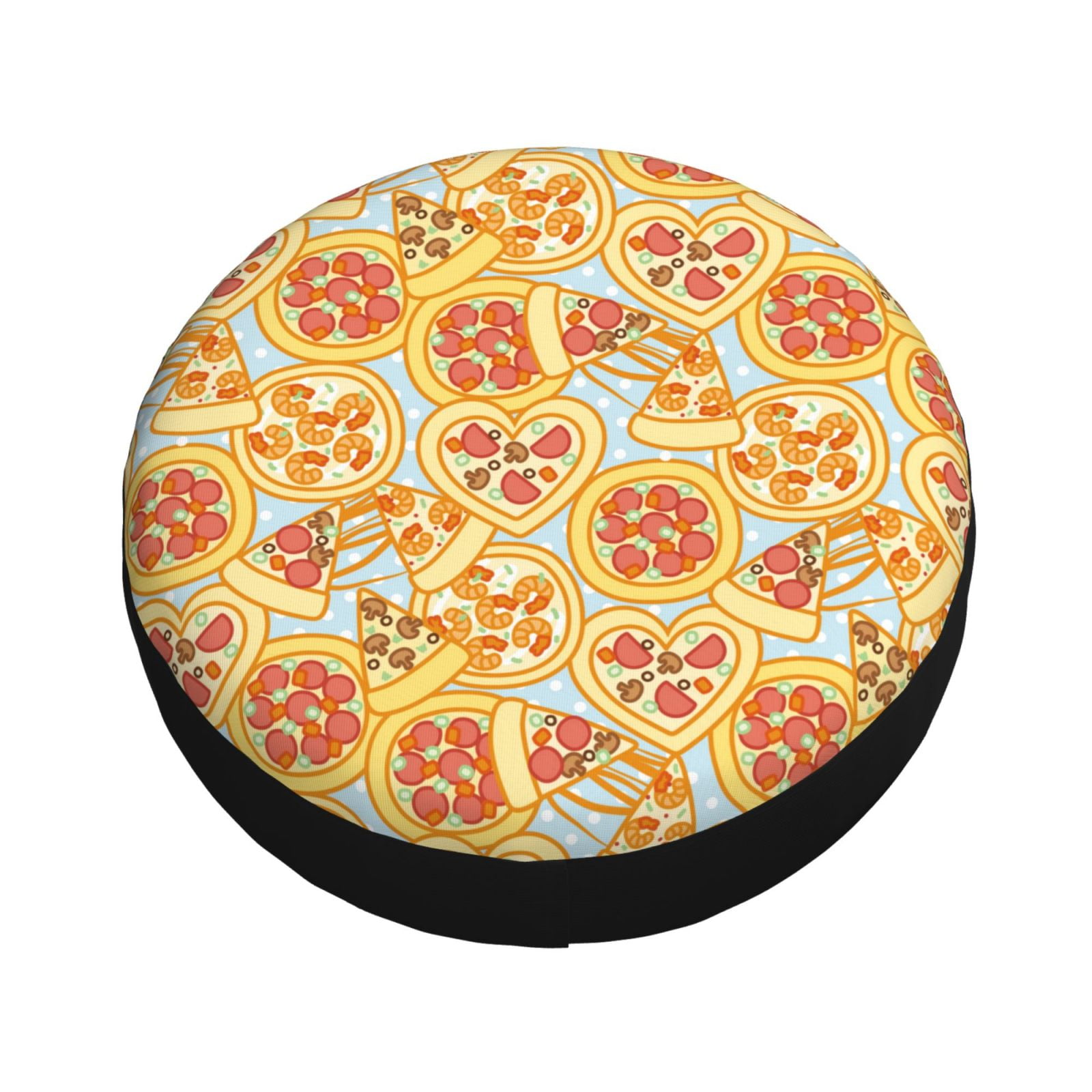 Fotbe Cute Pizza In Various Spare Tire Cover Thickening Universal Fit ...