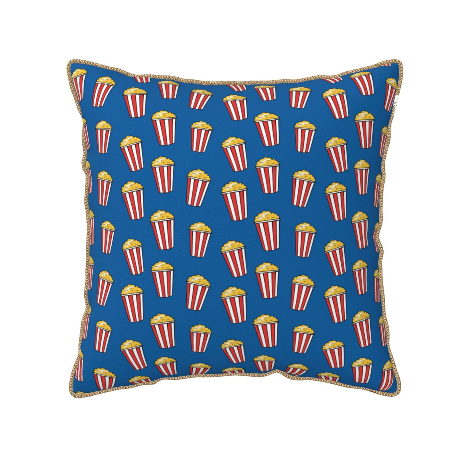 Fotbe Cute Popcorn Pattern Velvet Decorative Throw Pillow Covers with ...