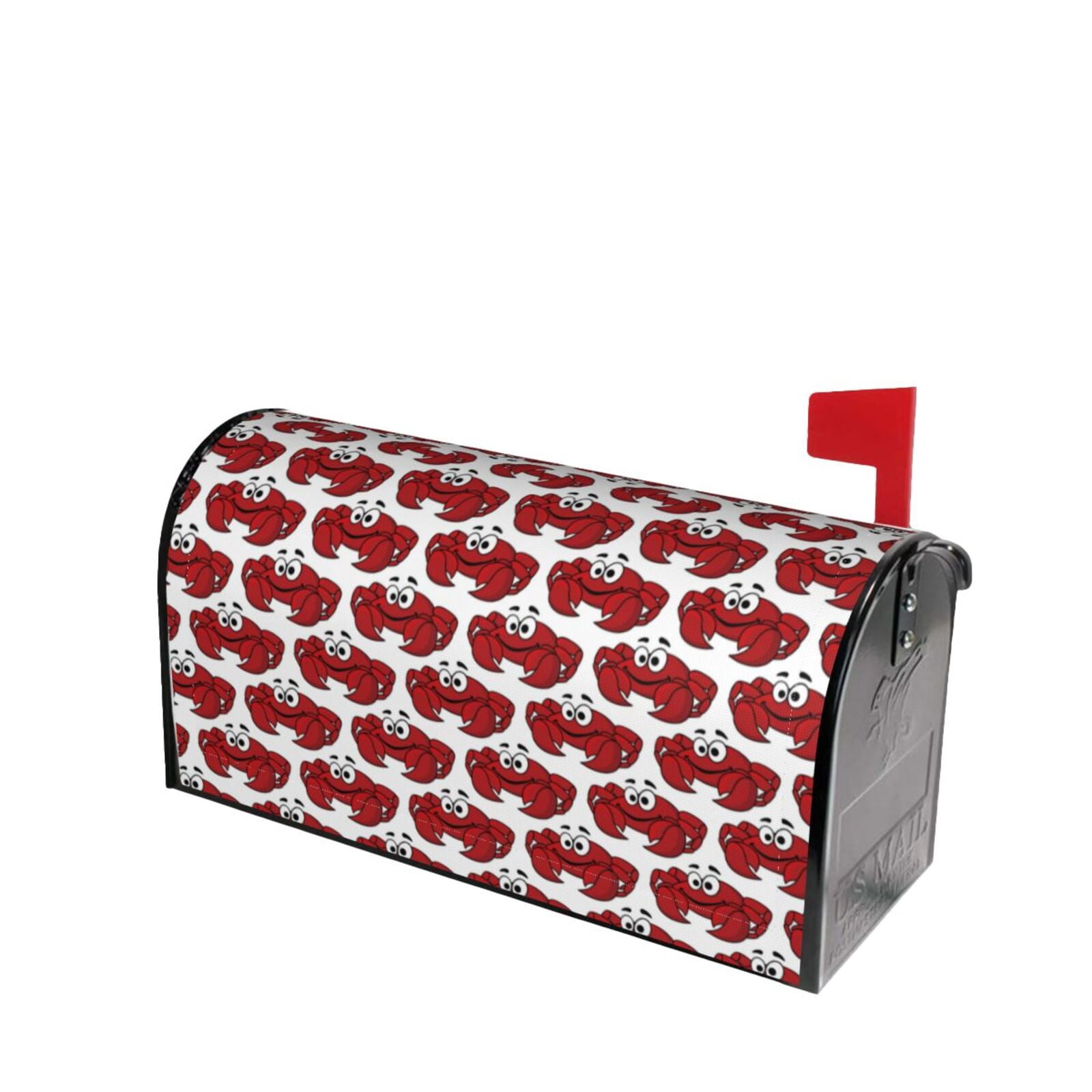 Fotbe Cute Red Crab Mailbox Covers Post Letter Box Cover Garden Decor ...