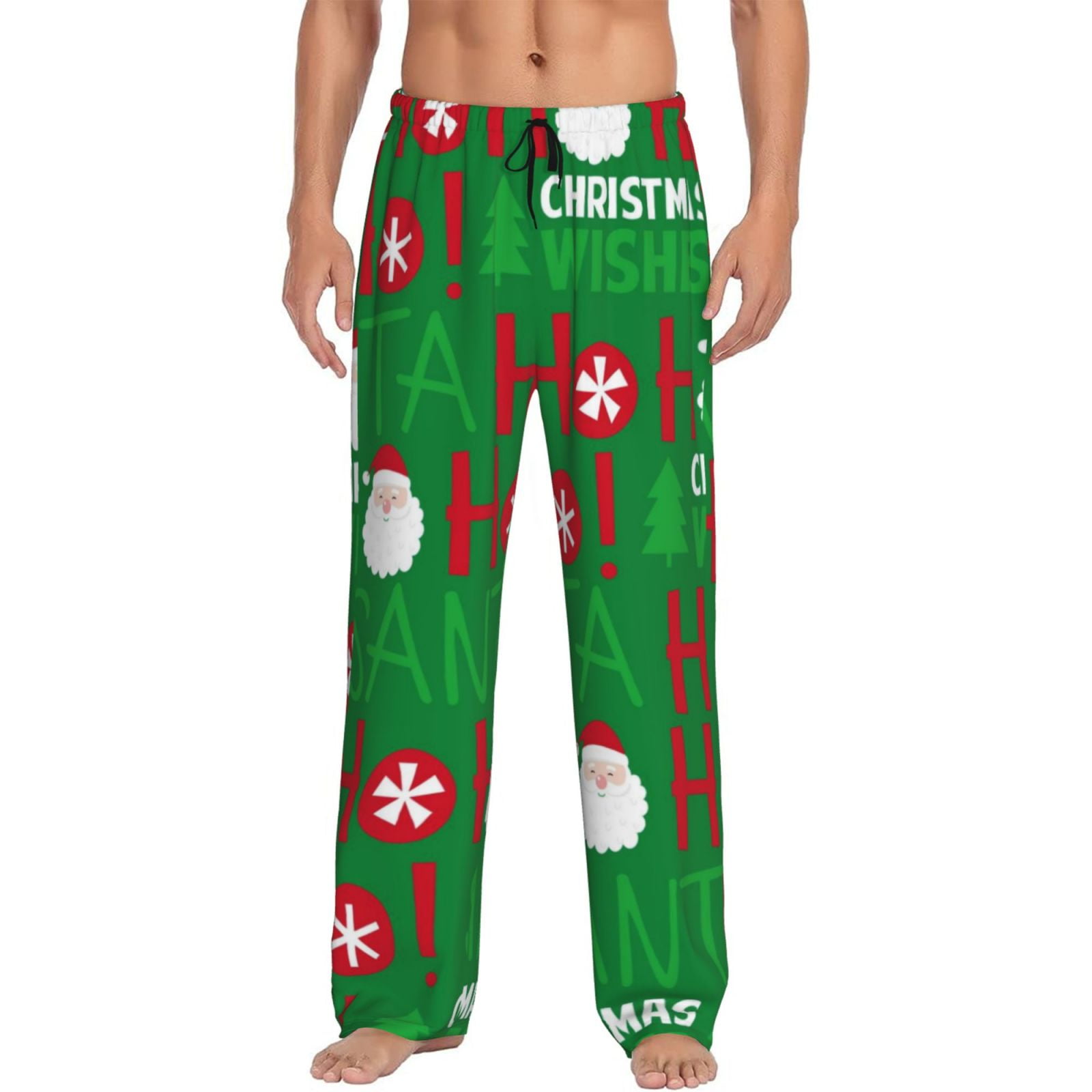 Fotbe Cute Santa Men's Pajama Pants,Sleepwear Pants,Pj Bottoms ...
