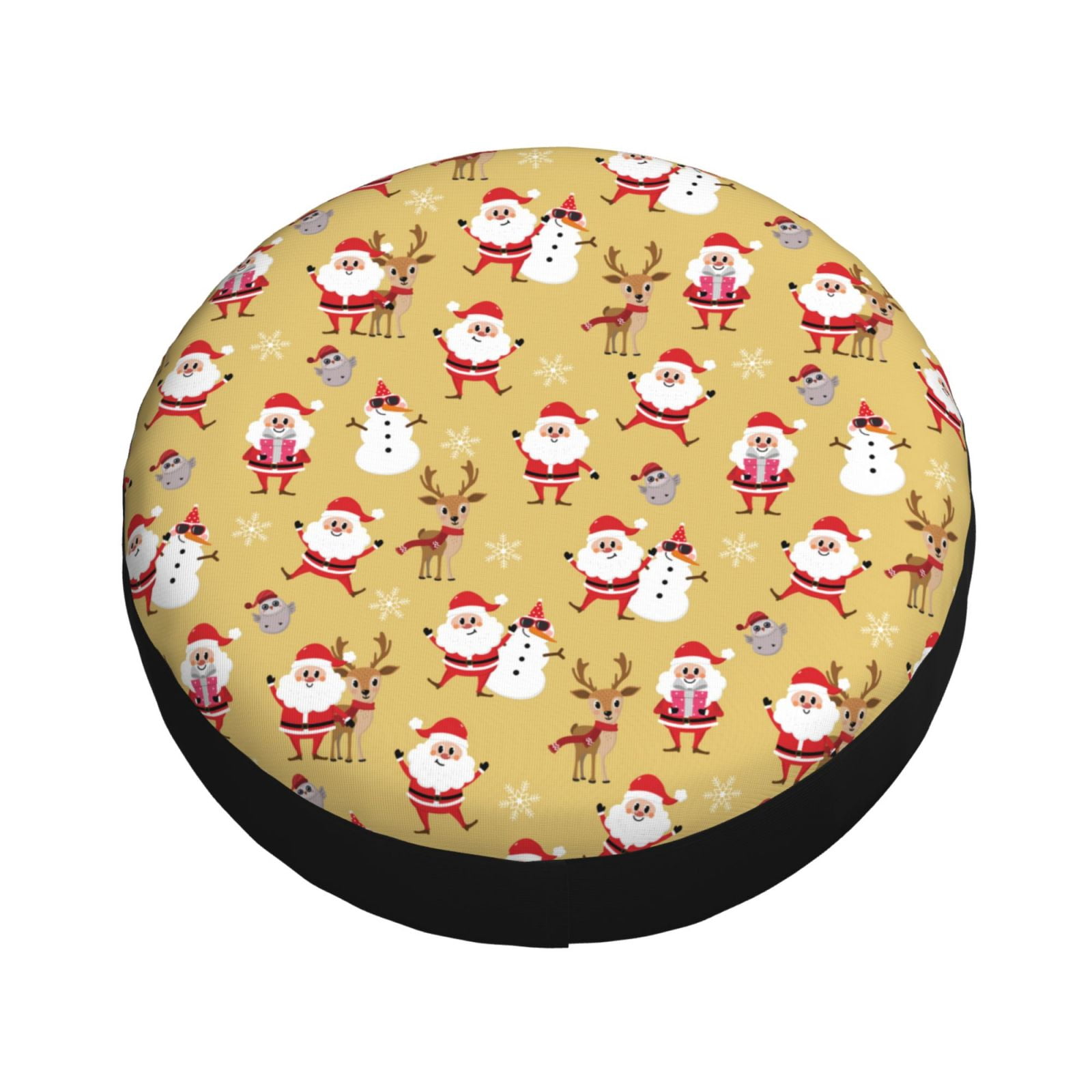 Fotbe Cute Santa and Reindeer Spare Tire Cover Thickening Universal Fit ...