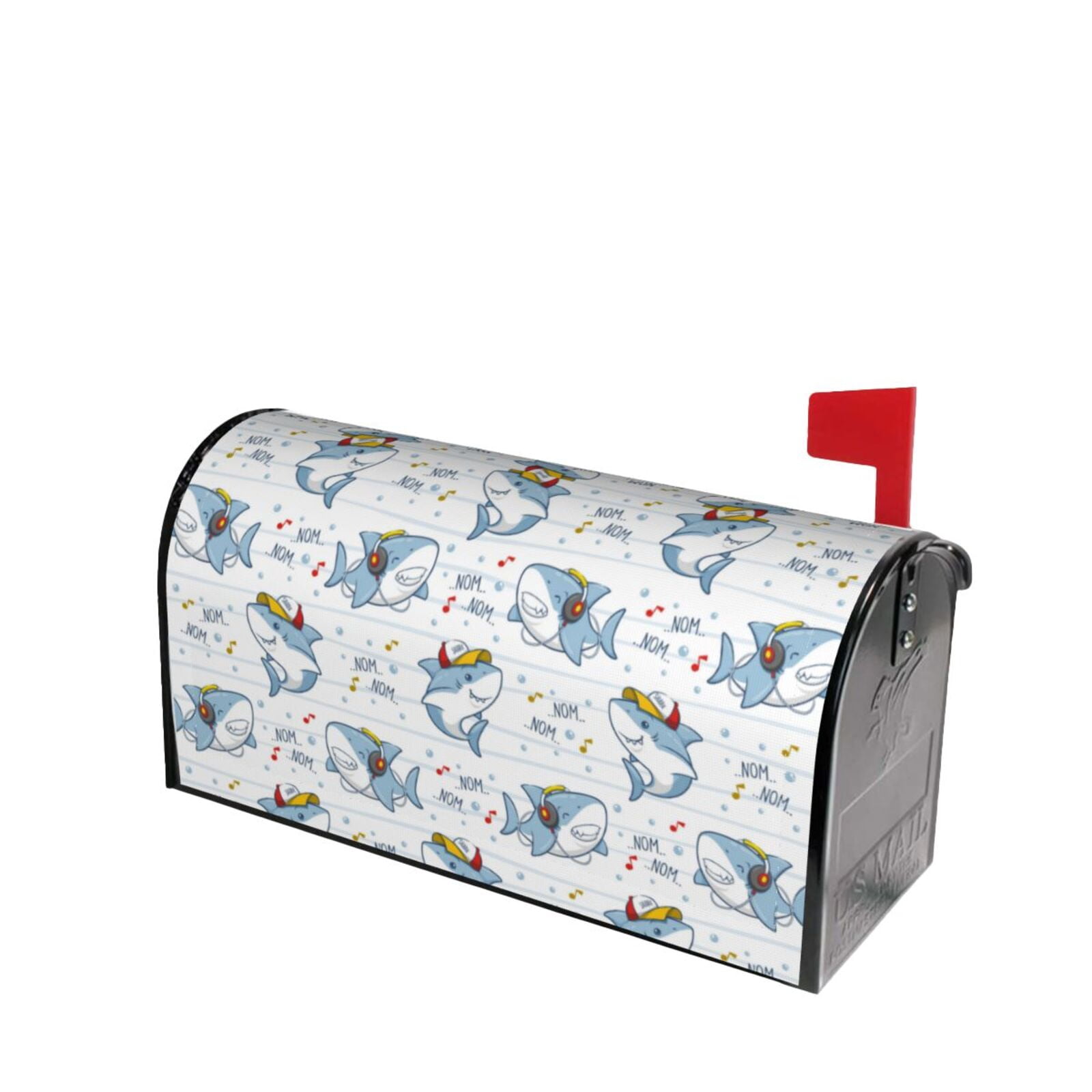 Fotbe Cute Shark Mailbox Covers Post Letter Box Cover Garden Decor ...