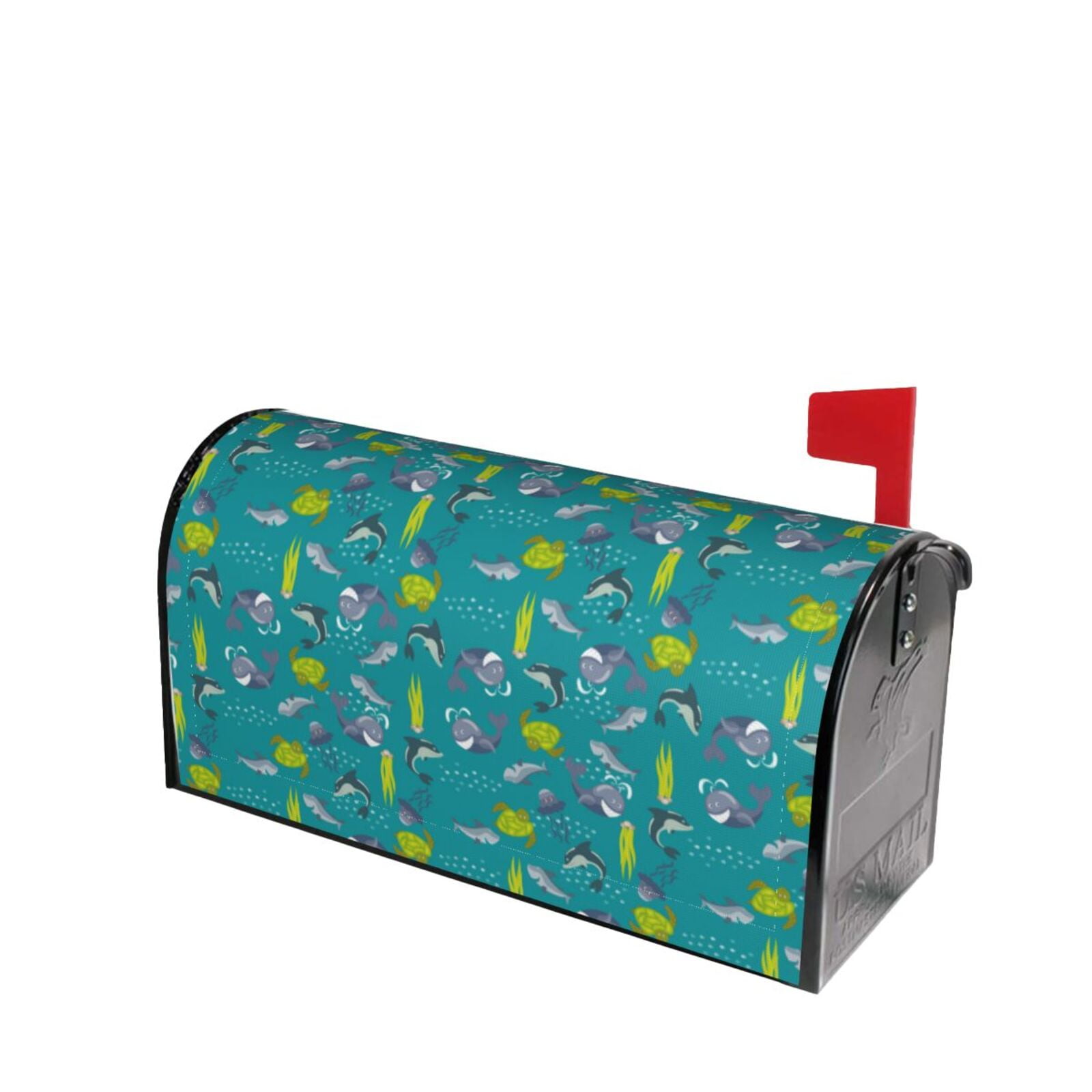 Fotbe Cute Shark Turtle Mailbox Covers Post Letter Box Cover Garden ...