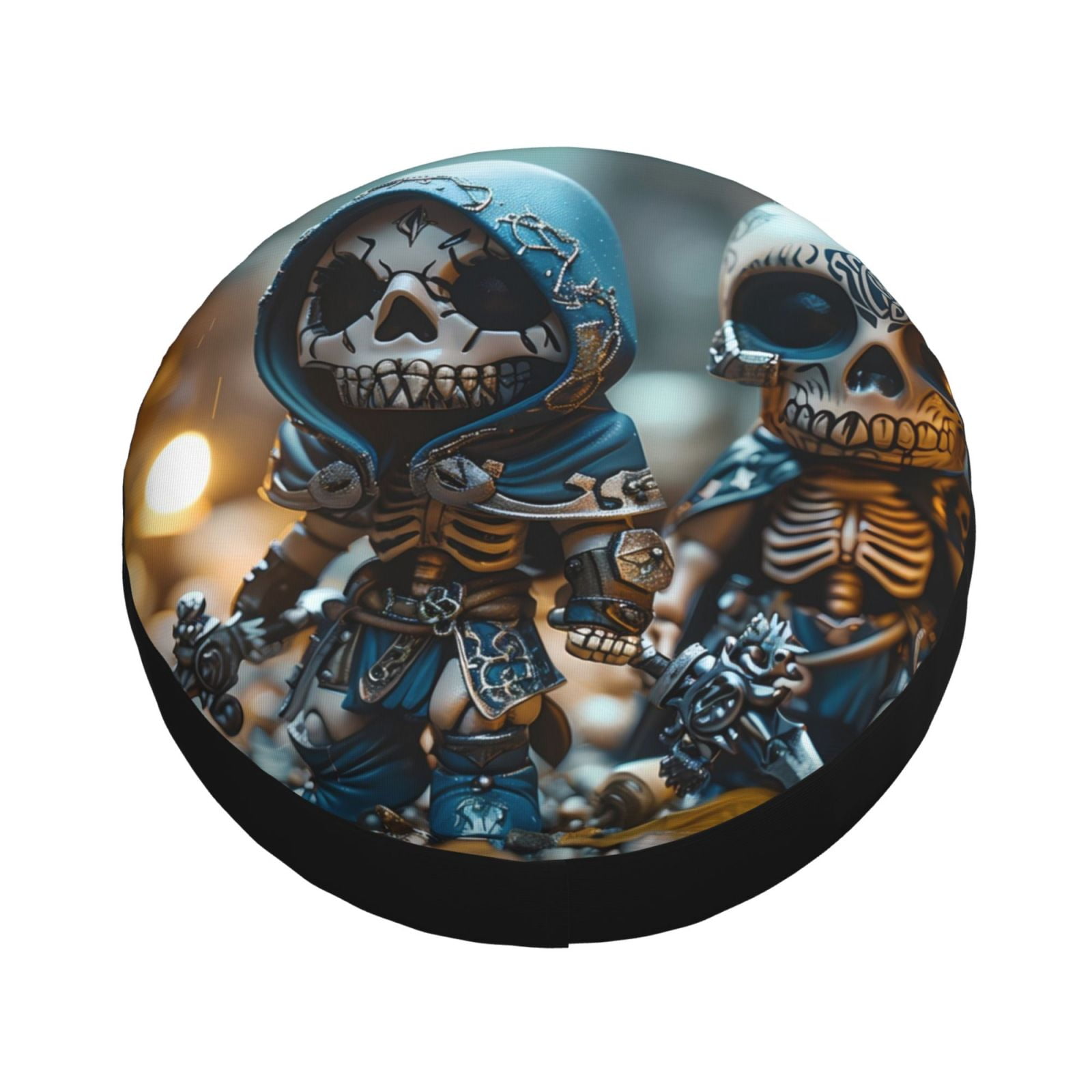 Fotbe Cute Skeletons Figurines Spare Tire Cover Thickening Universal ...
