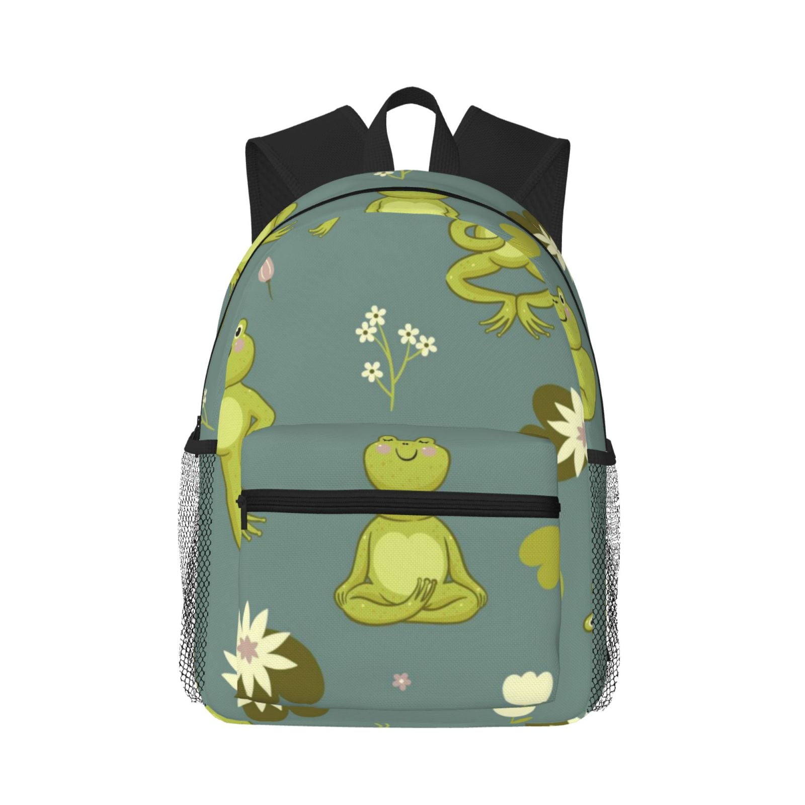 Fotbe Cute Yoga Frogs Lightweight Casual Laptop Backpack for Men and ...