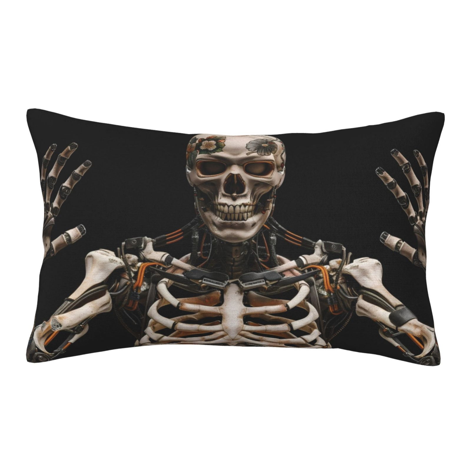 Fotbe Cyber Skeleton With Tattoos Pillow Cases - Envelope Closure ...