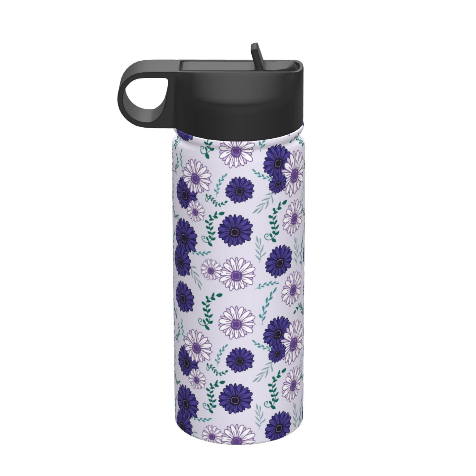 Fotbe Daisies Flowers Pattern 18oz Sports Insulated Kettle Stainless ...