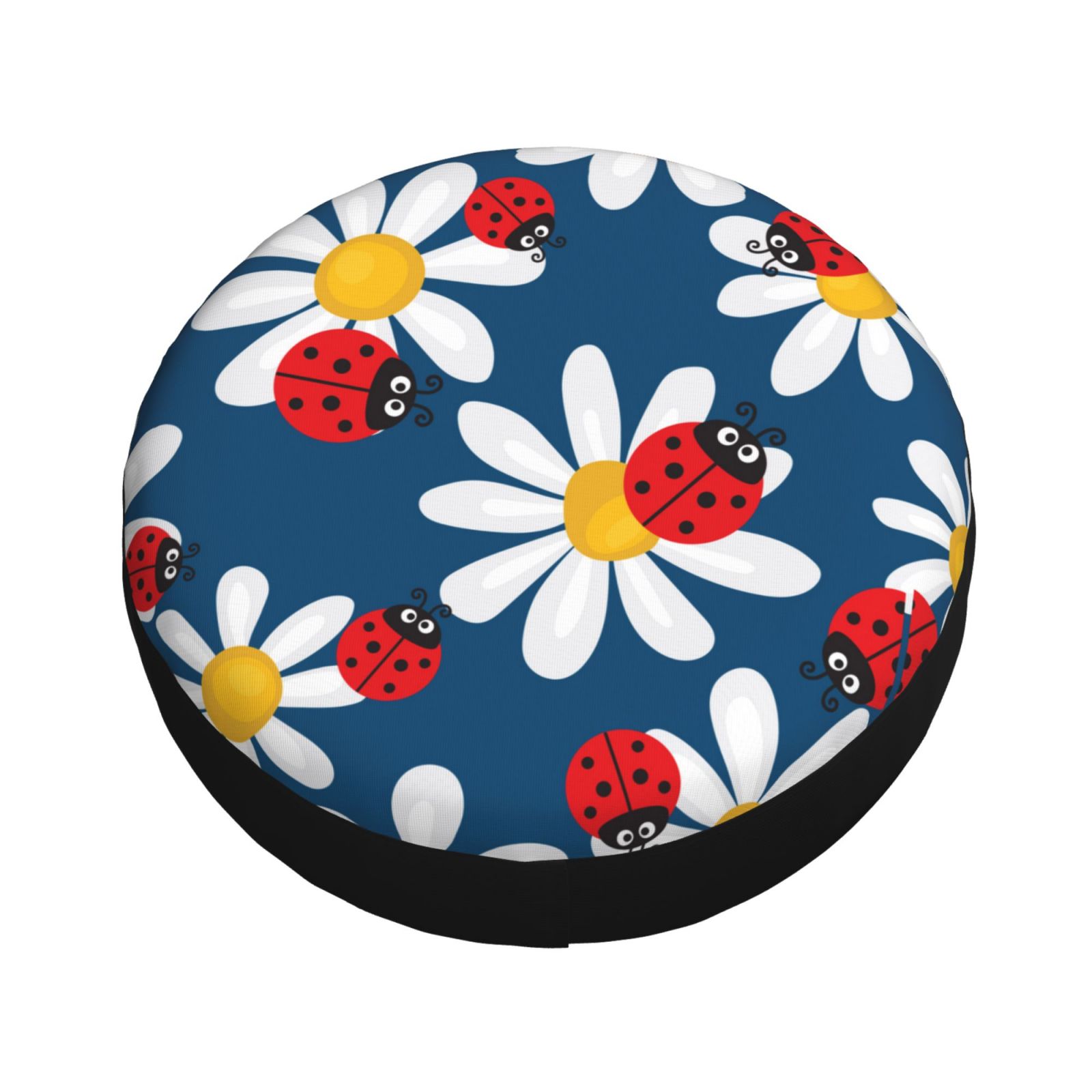 Fotbe Daisies With Ladybugs Spare Tire Cover Thickening Universal Fit ...