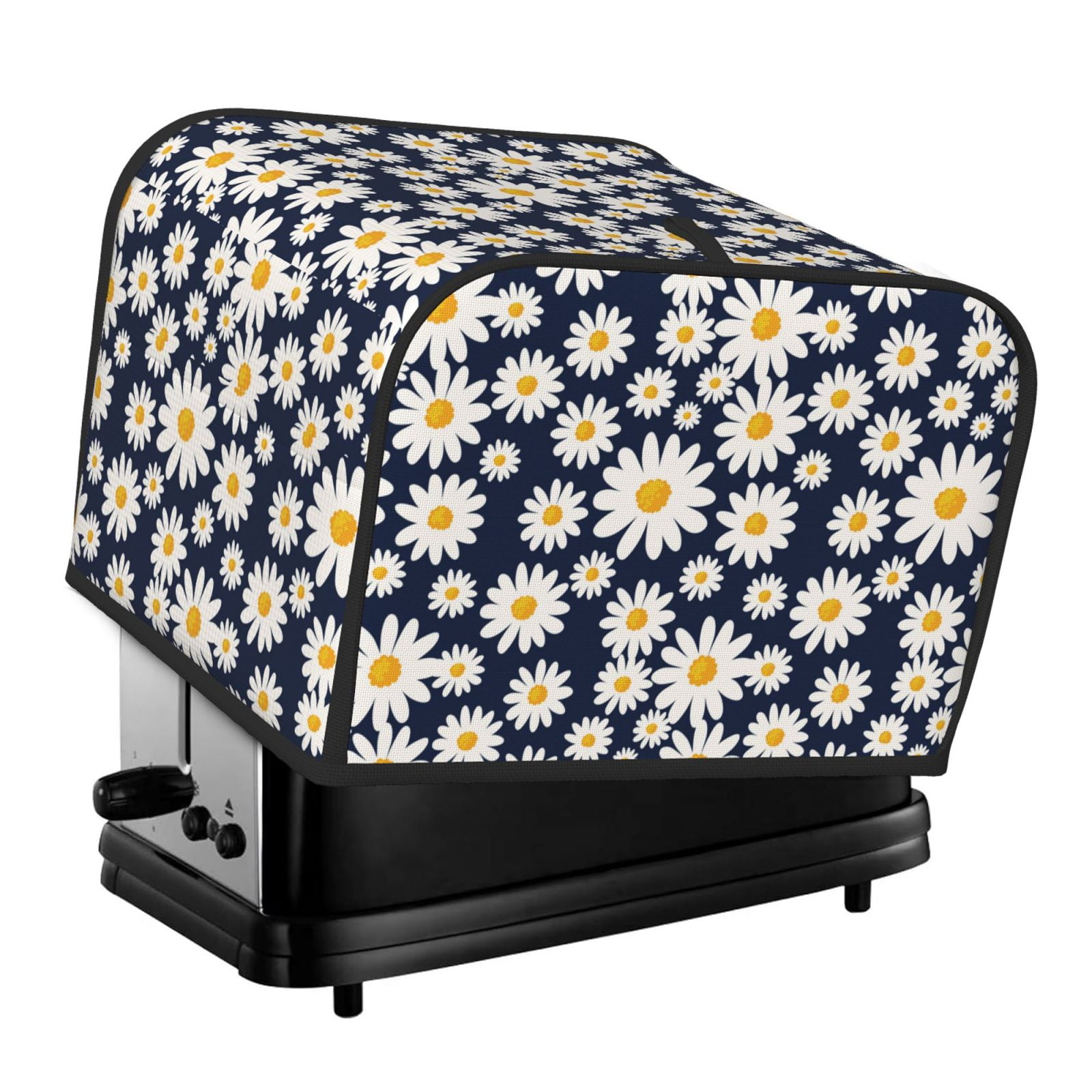Fotbe Daisy Floral for Four Slice Toaster Cover, Fingerprint Protector ...