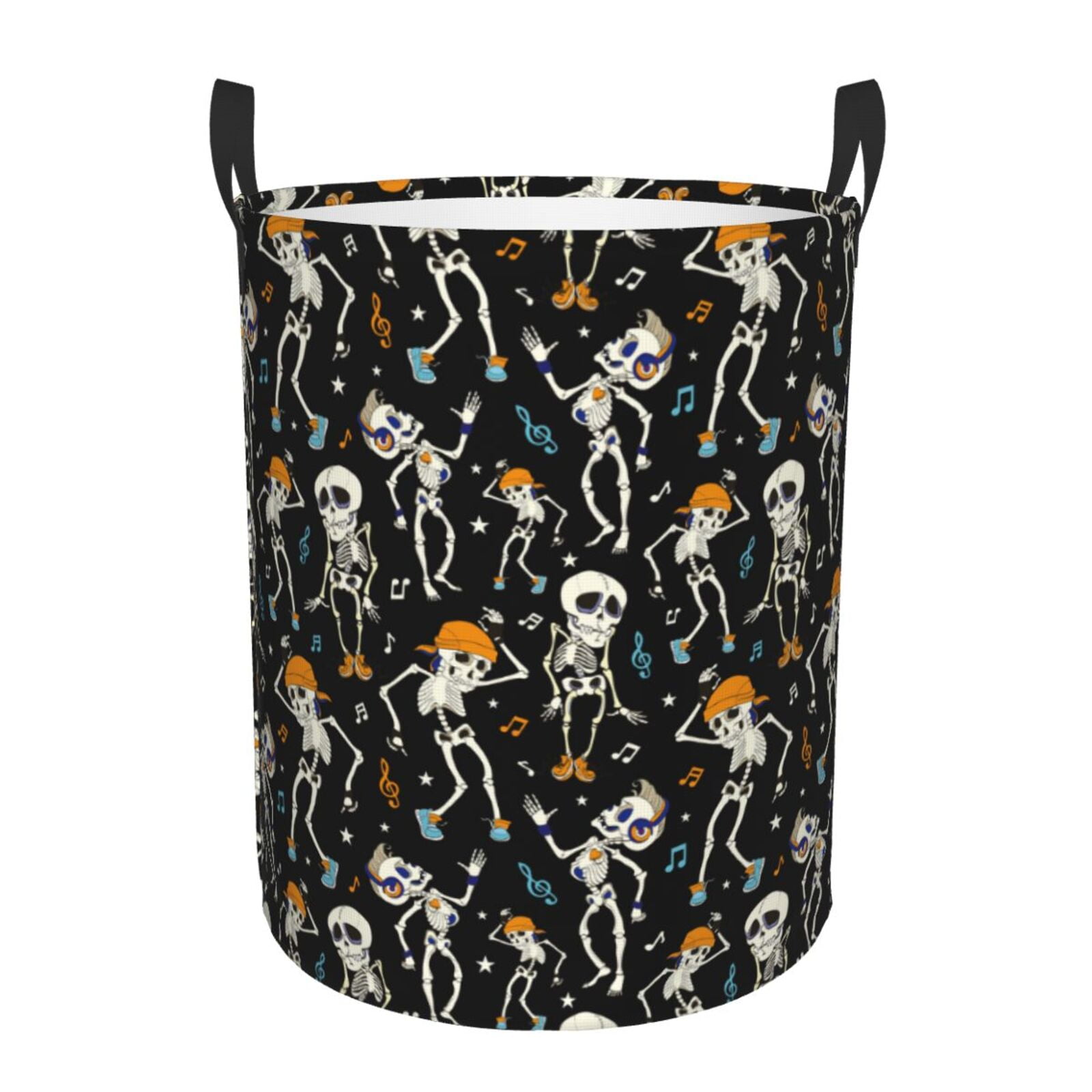 Fotbe Dancing Skeleton Party Laundry Basket with Handles, Waterproof ...