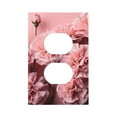 Fotbe Delicate Pink Carnations Print Duplex Receptacle Wall Plate, 1 ...