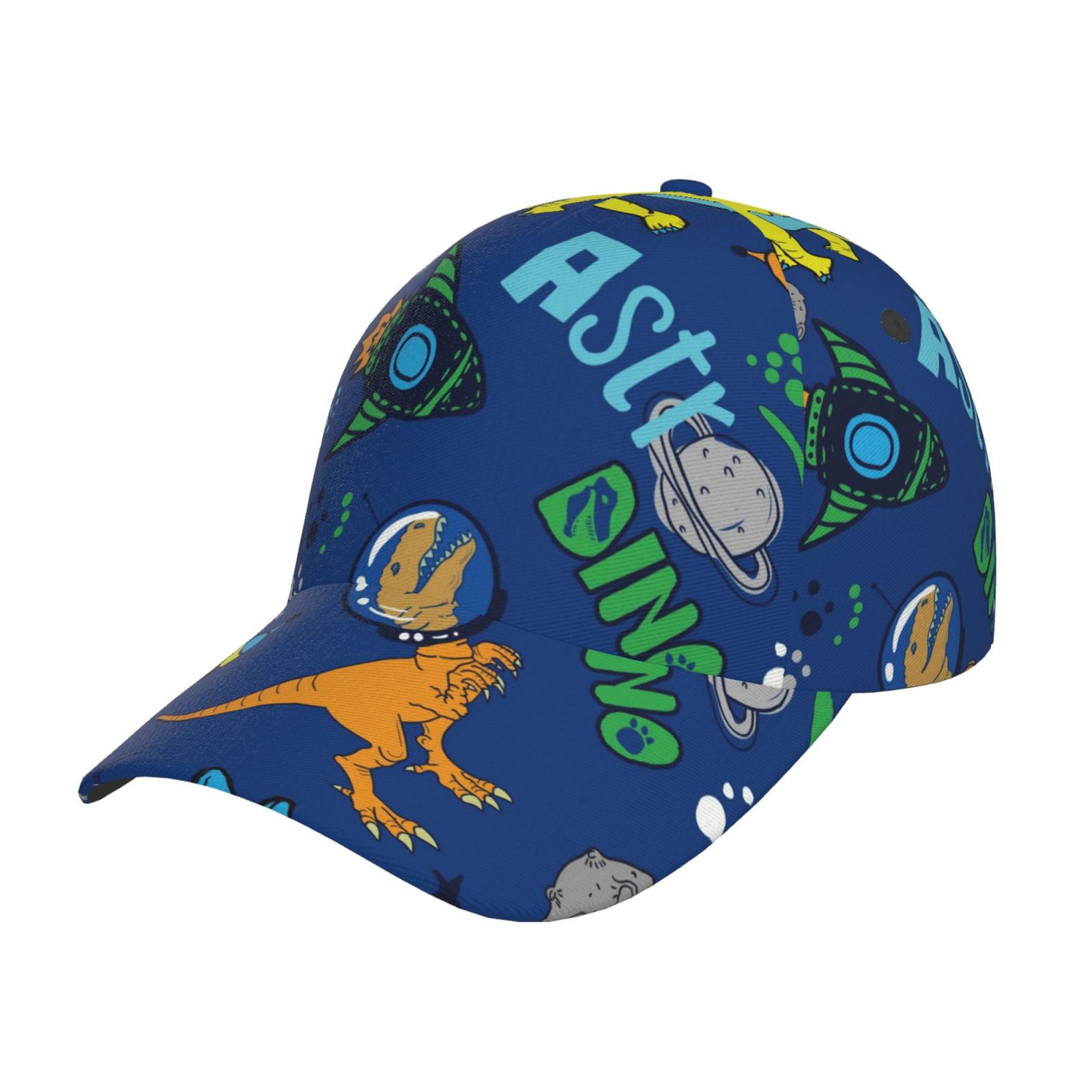 Fotbe Dinosaur In Space Baseball Cap, Dinosaur In Space Print Dad Hat ...