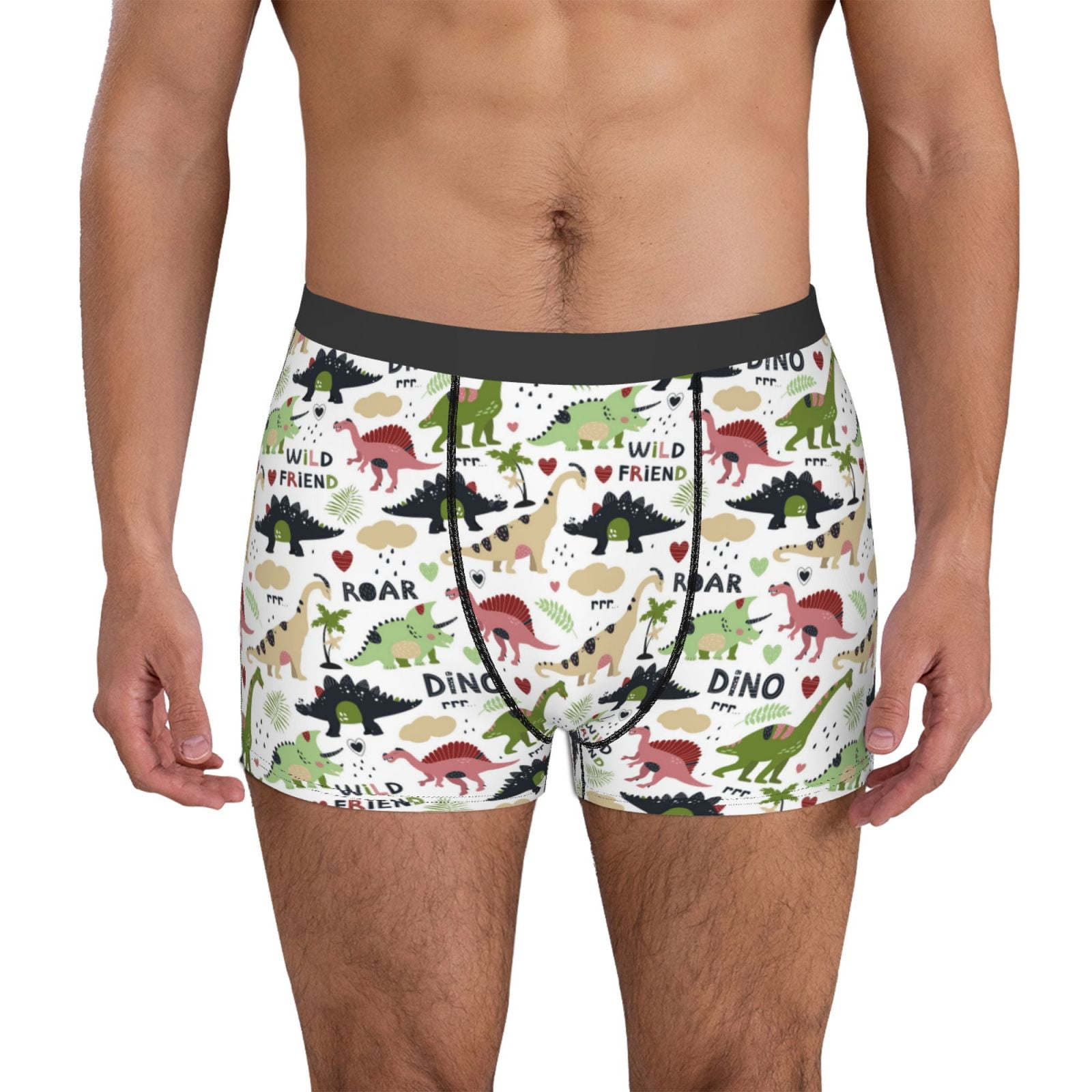 Fotbe Dinosaur Men’s Total Support Pouch Boxer Briefs, X-Temp Cooling ...