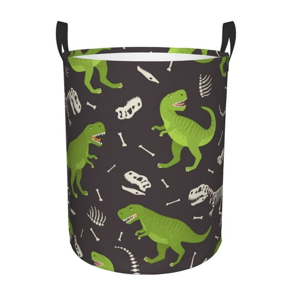 Fotbe Dinosaur Skeleton Laundry Basket with Handles, Waterproof Large ...