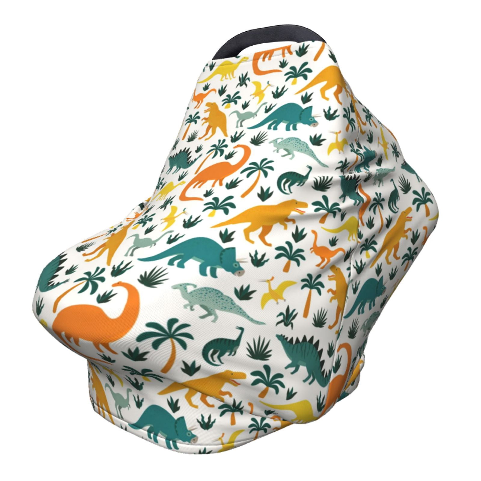 Fotbe Dinosaurs and Tropical Leaves Pattern Car Seat Covers for Babies ...