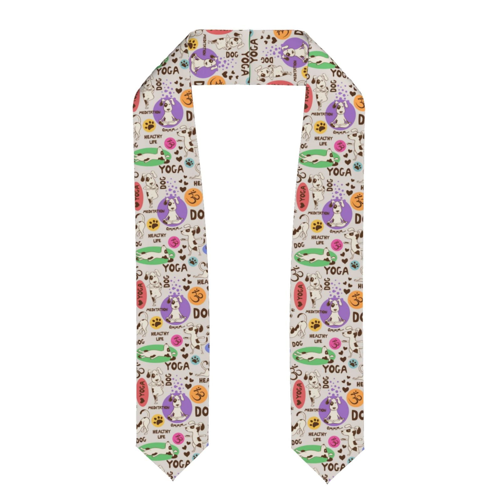 Fotbe Dog Doing Yoga Printed Class of 2024 Graduation Stole - Walmart.com