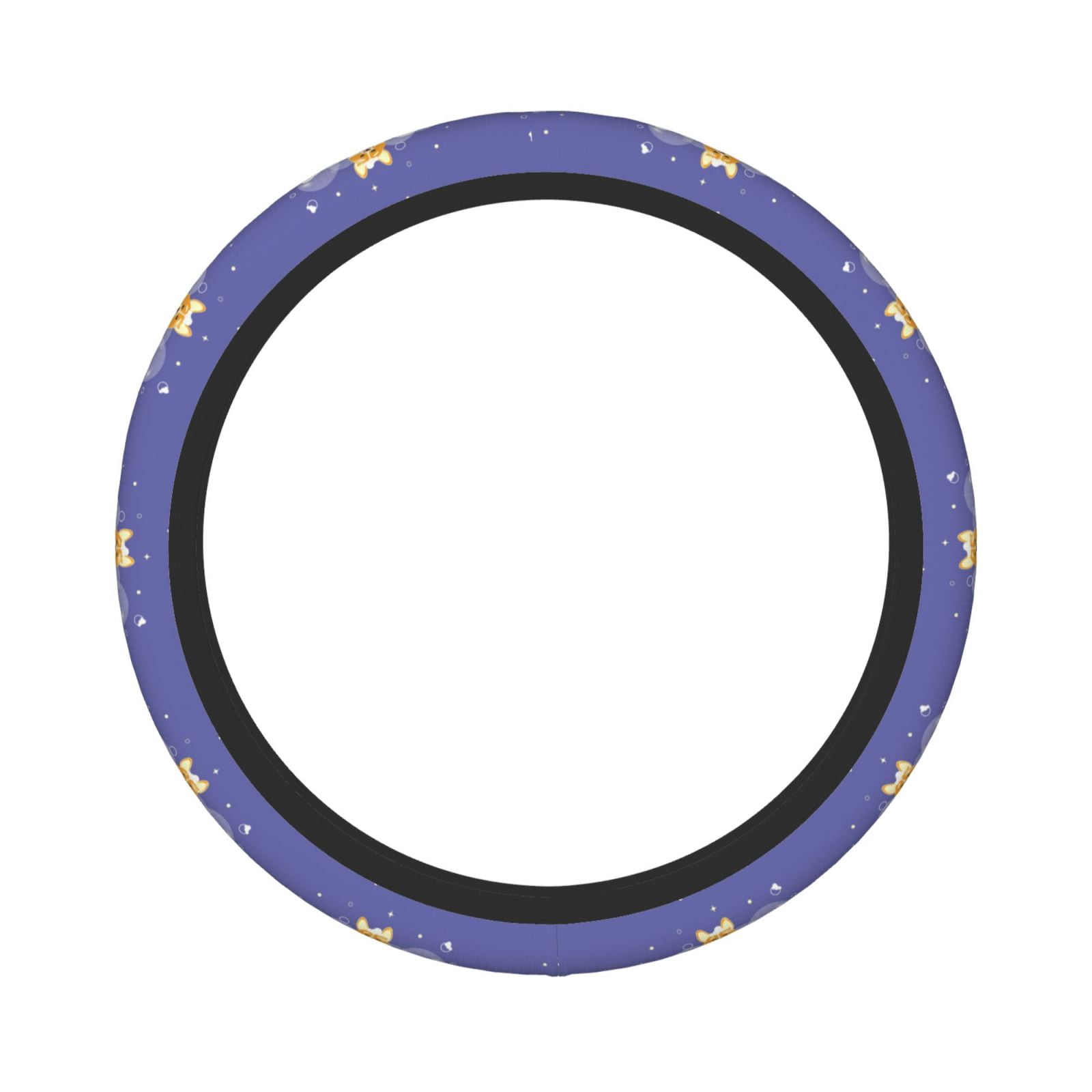 Fotbe Dog Washes in a Pink Bath Steering Wheel Cover Universal 15 in ...