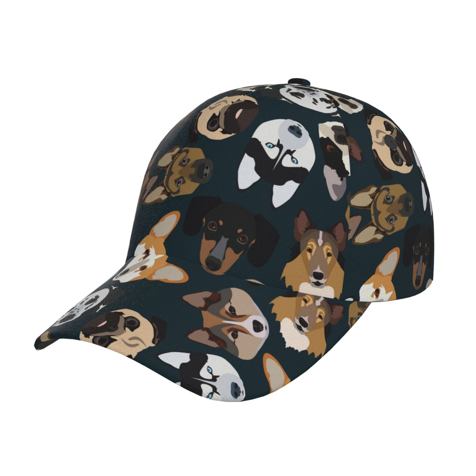 Fotbe Dogs Baseball Cap, Dogs Print Dad Hat,Outdoor Hat,Adjustable ...