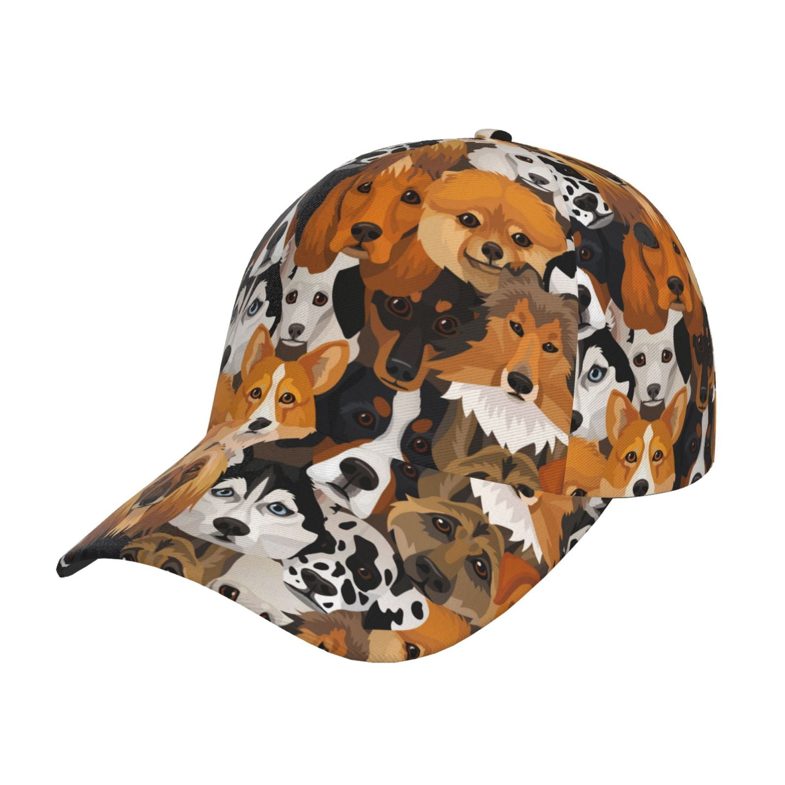 Fotbe Dogs Different Breeds Baseball Cap, Dogs Different Breeds Print ...