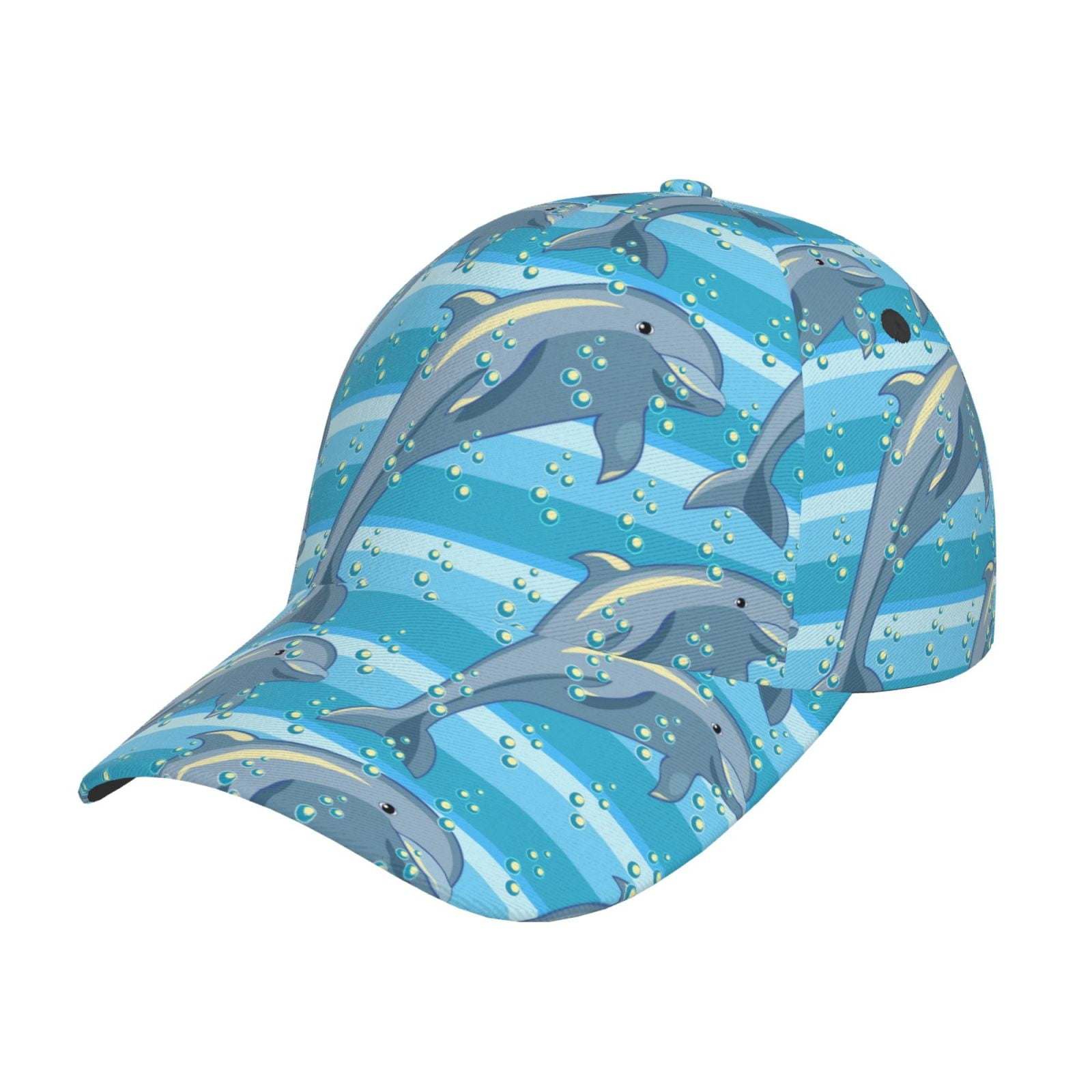 Fotbe Dolphin Baseball Cap, Dolphin Print Dad Hat,Outdoor Hat ...