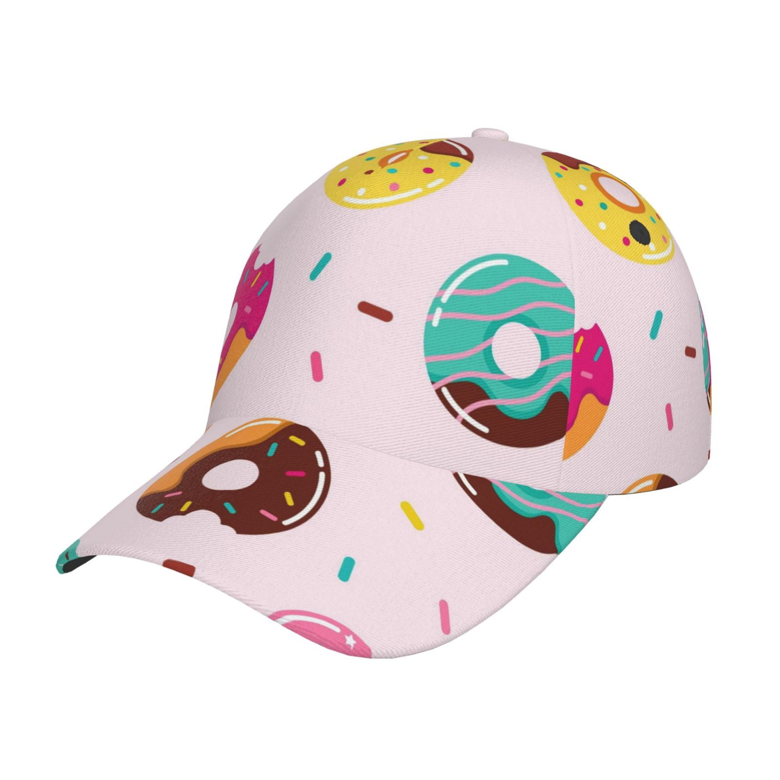 Fotbe Donut Baseball Cap, Donut Print Dad Hat,Outdoor Hat,Adjustable ...