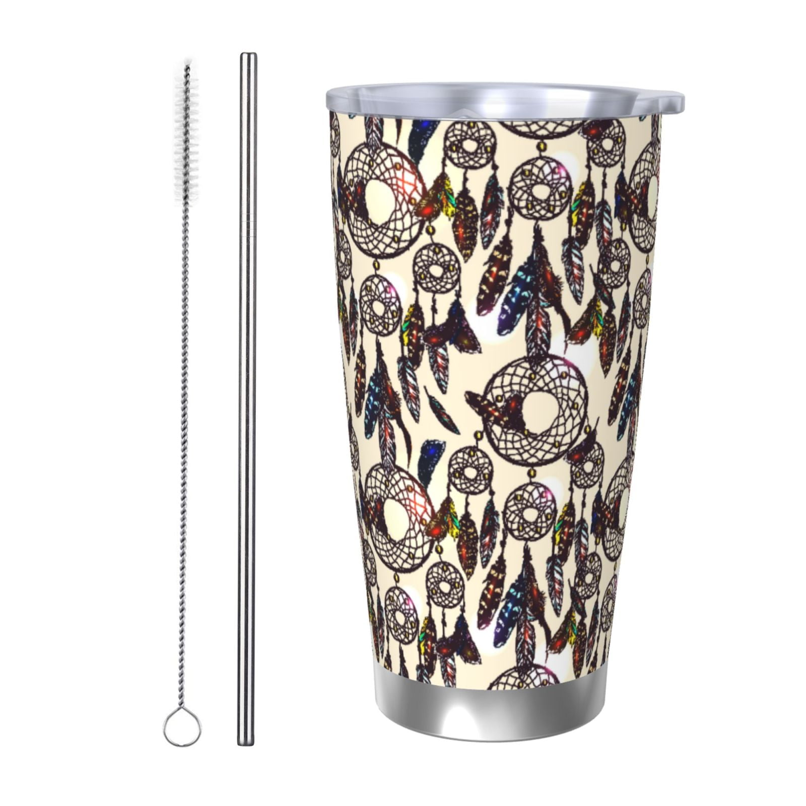 Fotbe Dreamcatcher Pattern 20 oz Tumbler Stainless Steel Vacuum ...