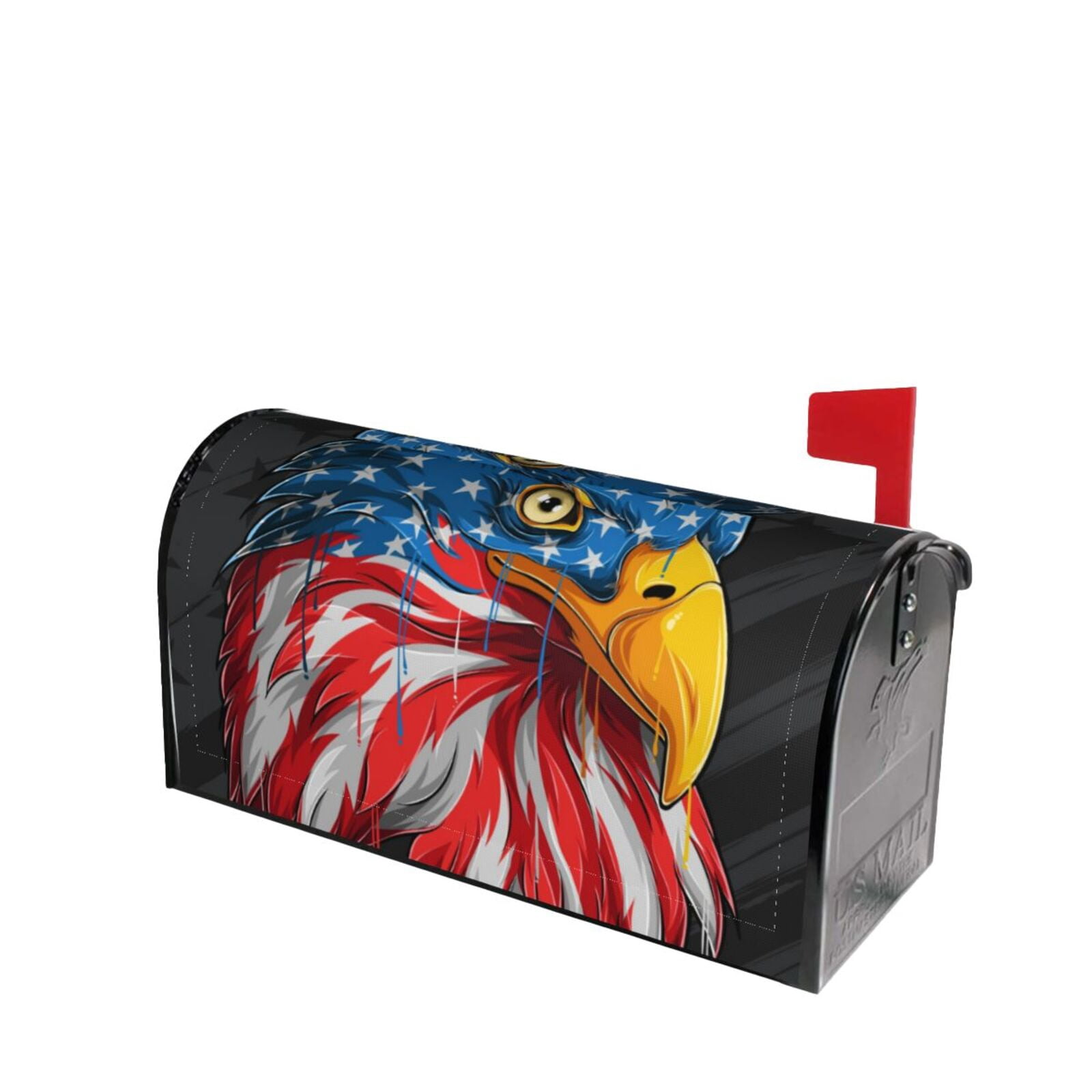 Fotbe Eagle Head With American Flag Mailbox Covers Post Letter Box ...