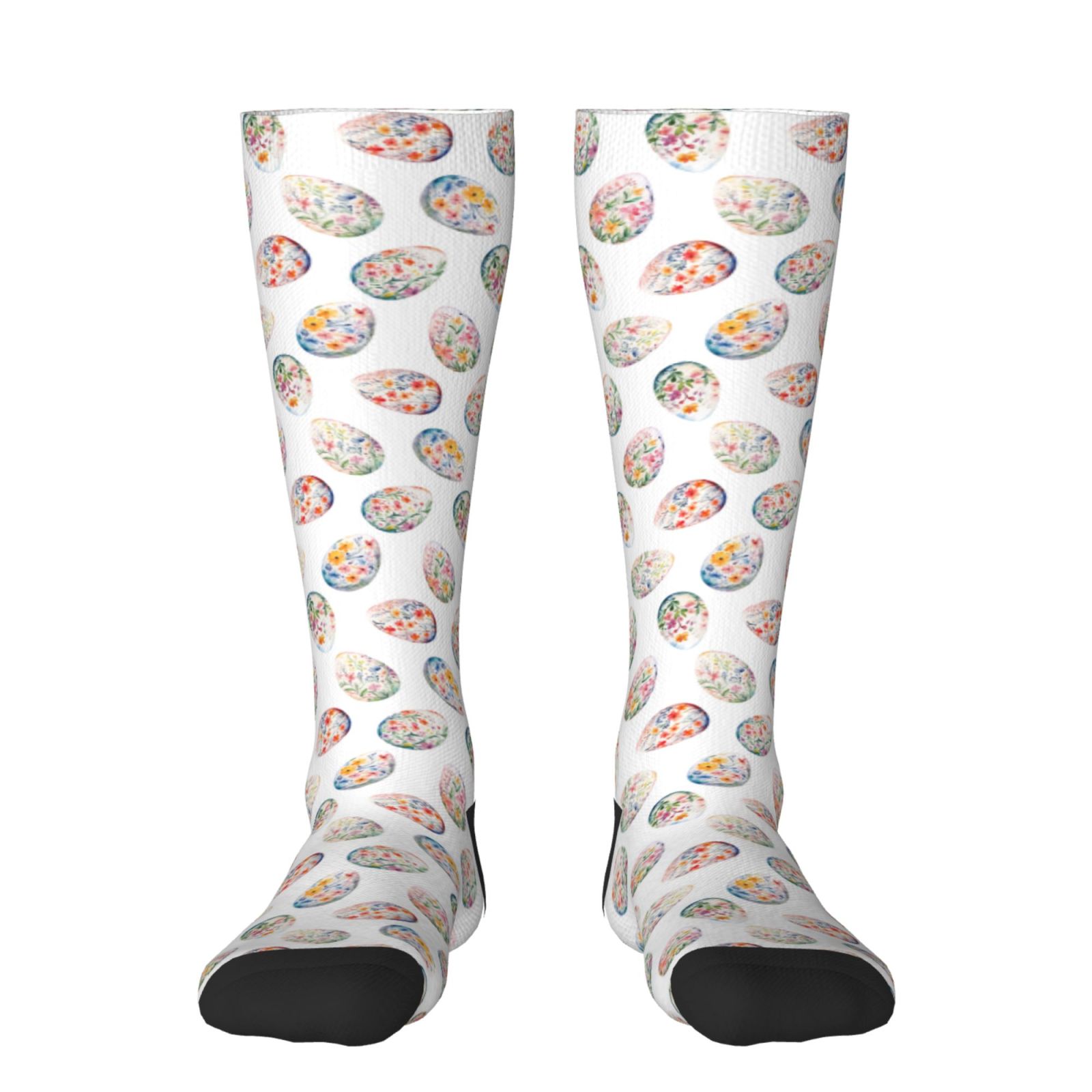 Fotbe Easter eggs with flowers print Women's Men's Novelty Crew Socks ...