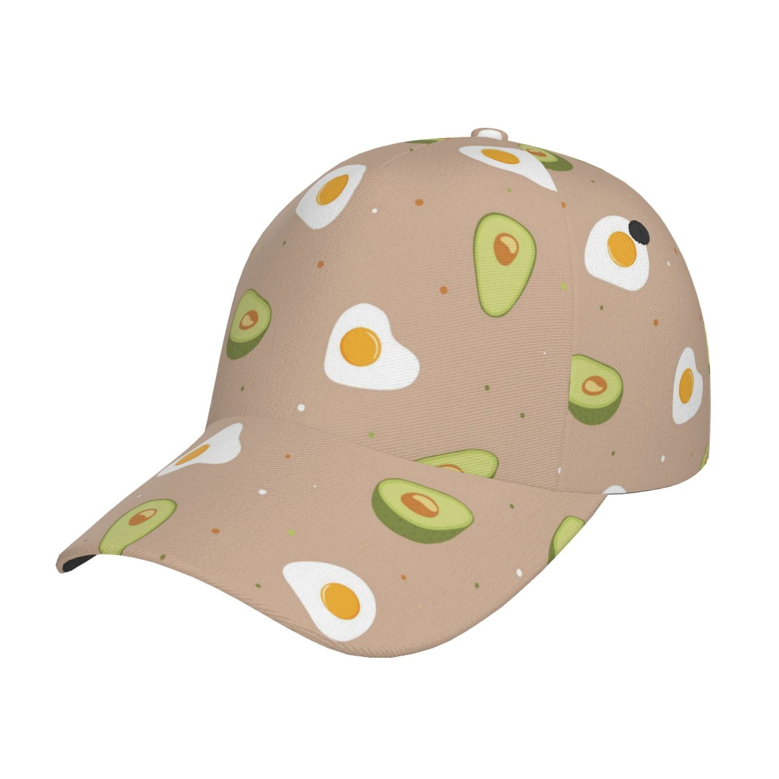 Fotbe Egg And Avocado Baseball Cap, Egg And Avocado Print Dad Hat ...