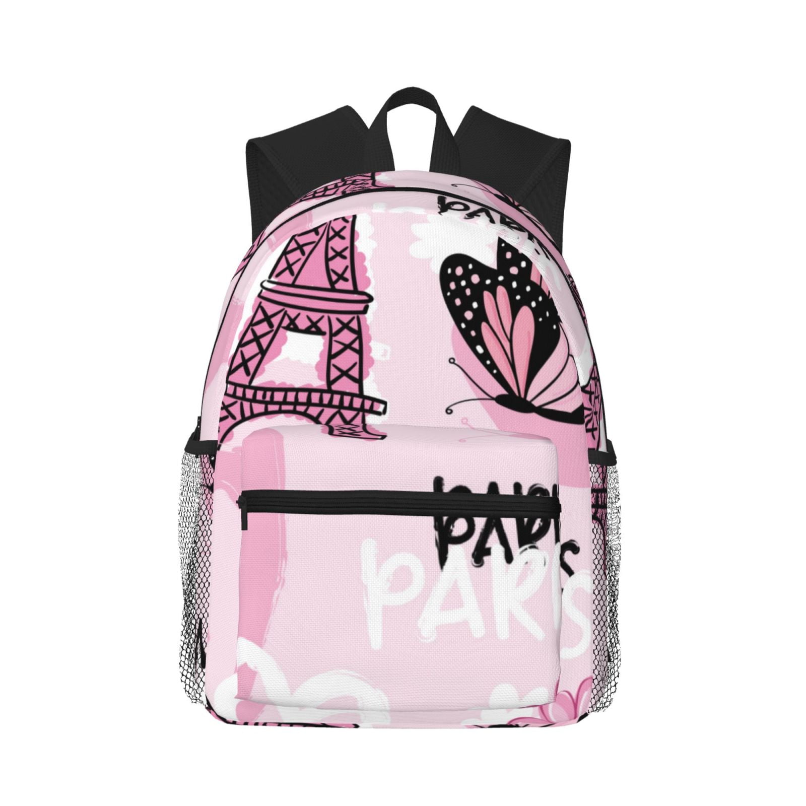 Fotbe Eiffel Tower and Butterflies Lightweight Casual Laptop Backpack ...