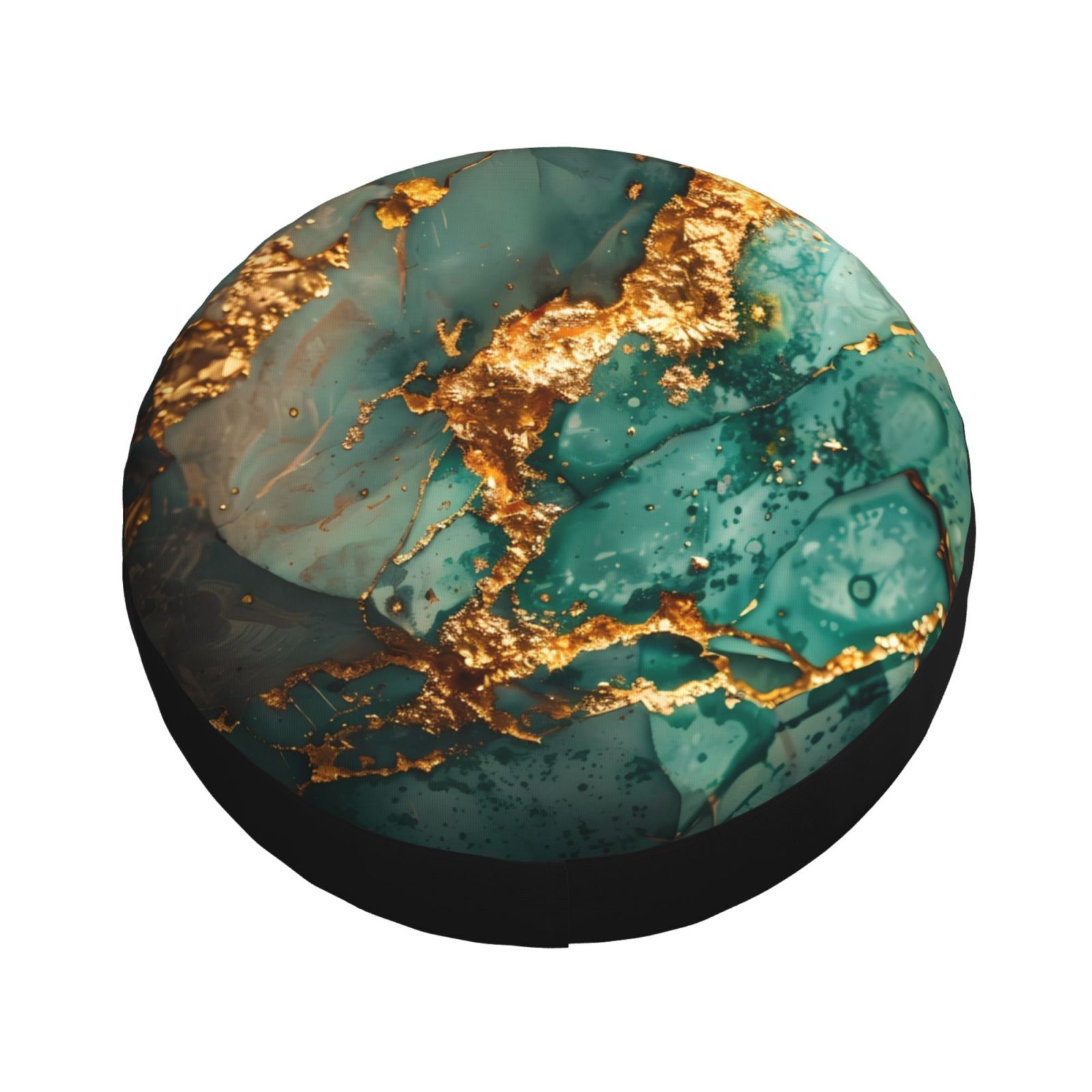 Fotbe Emerald Color Gold Marble Spare Tire Cover Thickening Universal ...