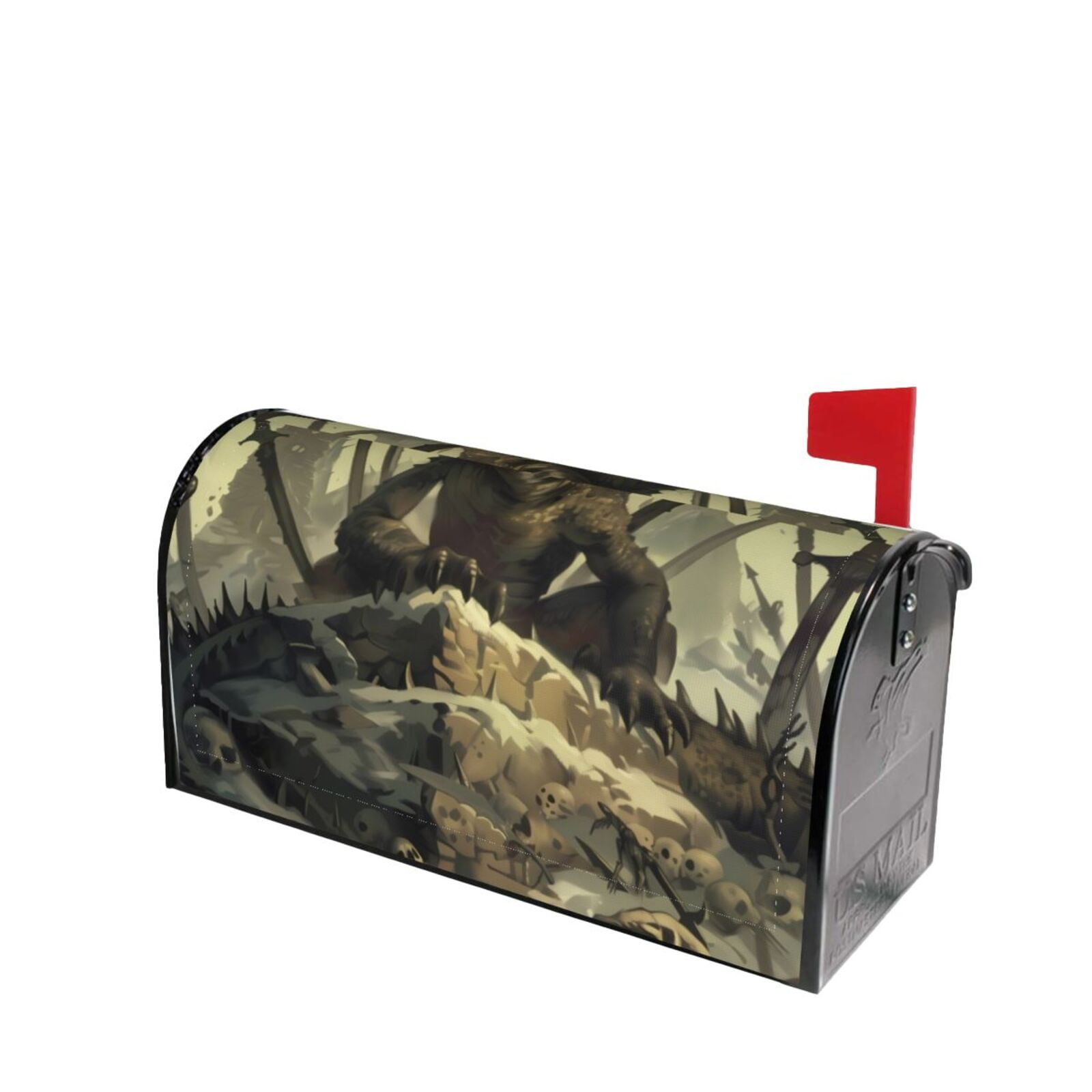 Fotbe Epic Dragon Skull Scene Mailbox Covers Post Letter Box Cover ...