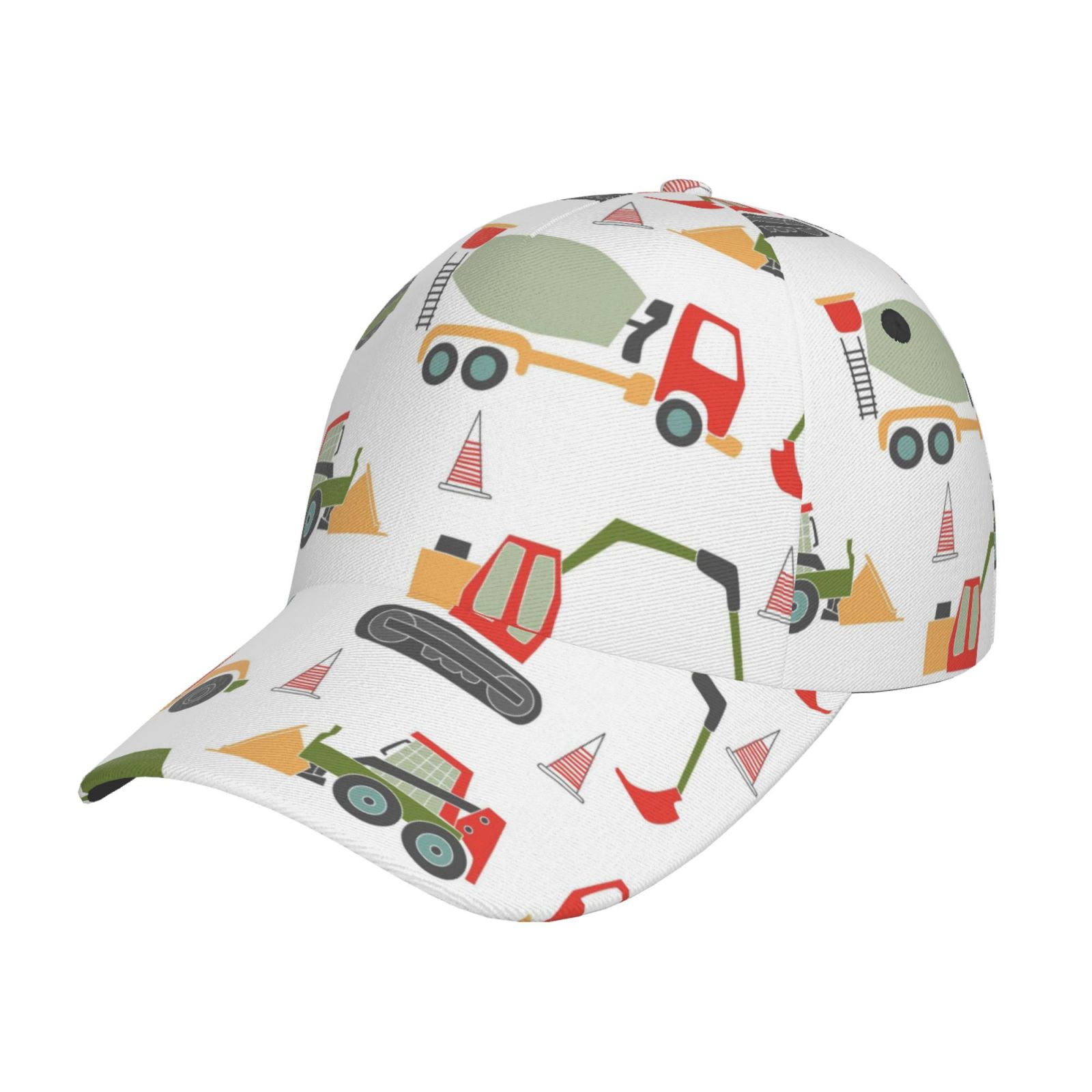 Fotbe Excavator Baseball Cap, Excavator Print Dad Hat,Outdoor Hat ...